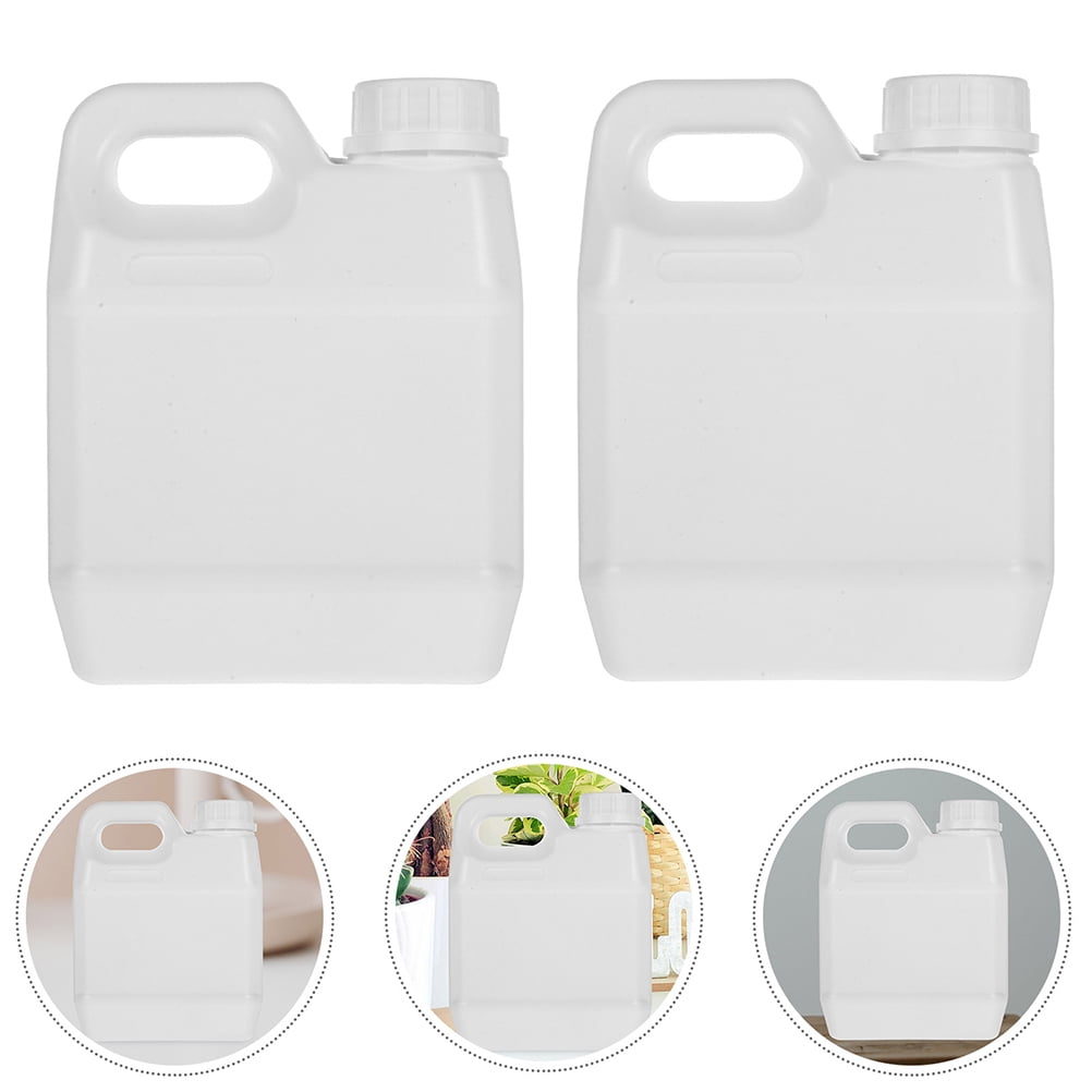 KONTONTY 5pcs Plastic Gallon Containers with Lids 1l Bottles for Water ...