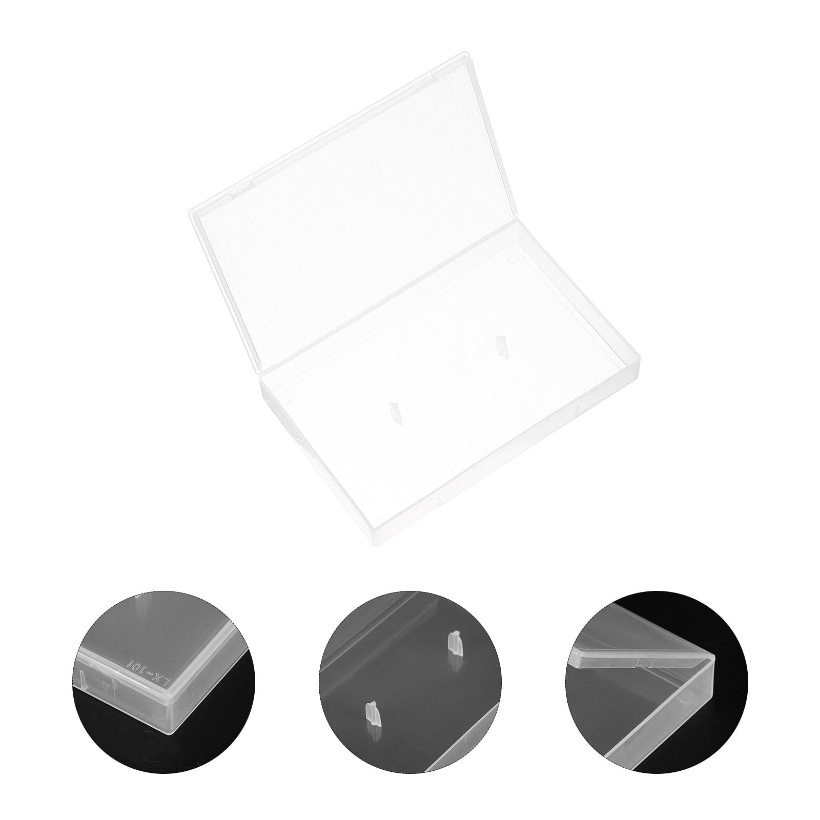 KONTONTY 5pcs Transparent Cassette Tape Storage Box Cassette Tape Frame ...