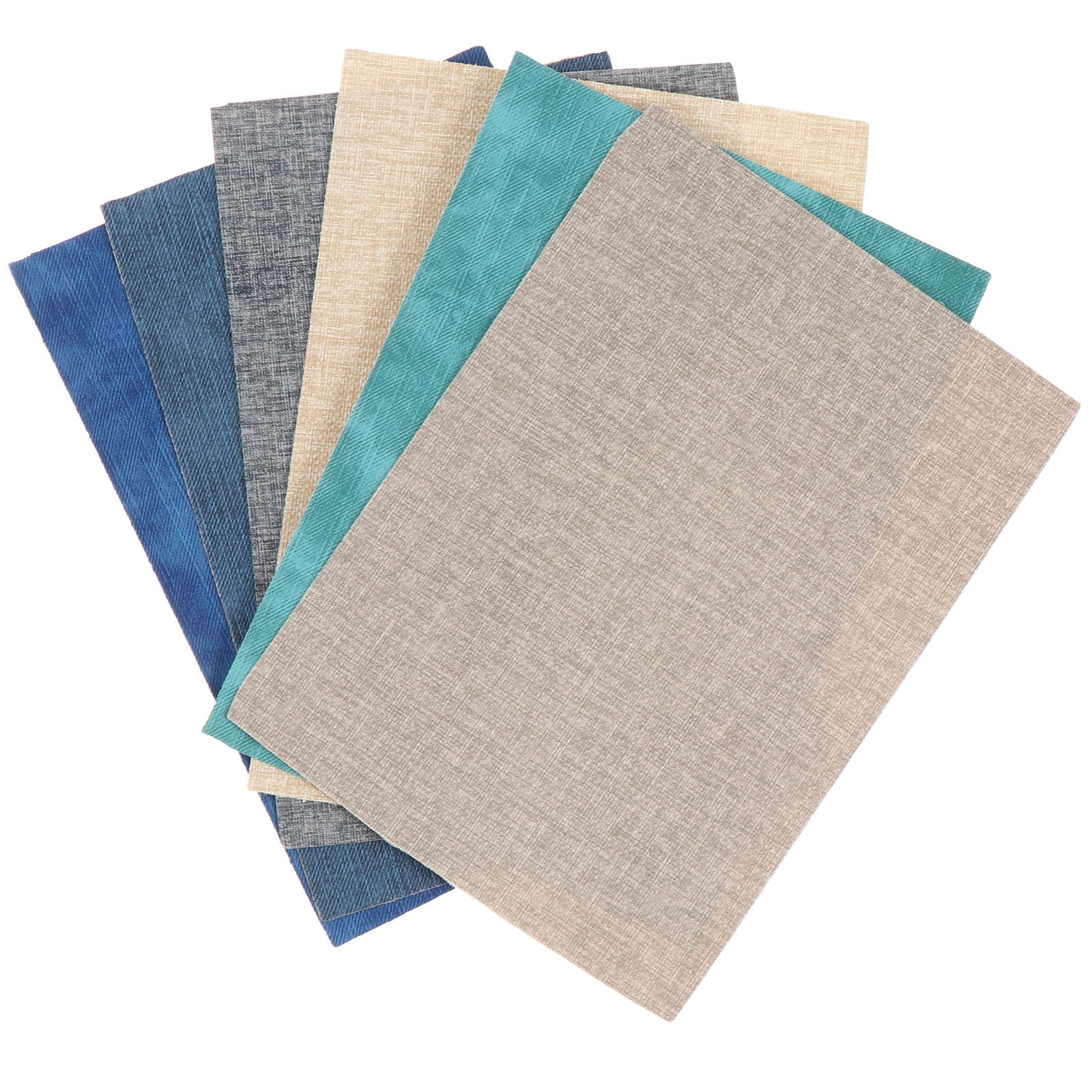 KONTONTY 6Pack Fabric Sheets for Crafts Leather Sheets Assorted Color ...