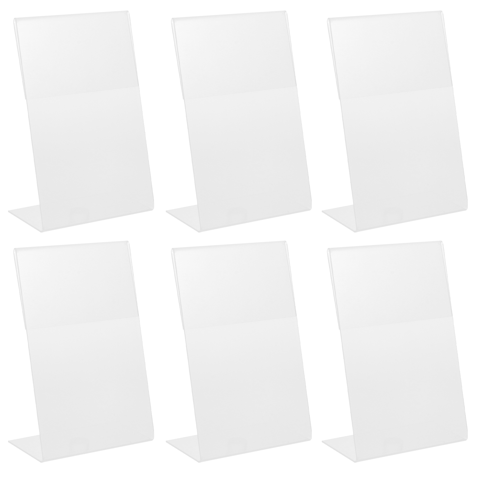 KONTONTY 6Pcs Clear Acrylic Menu Display Stands for Tabletop Menu ...