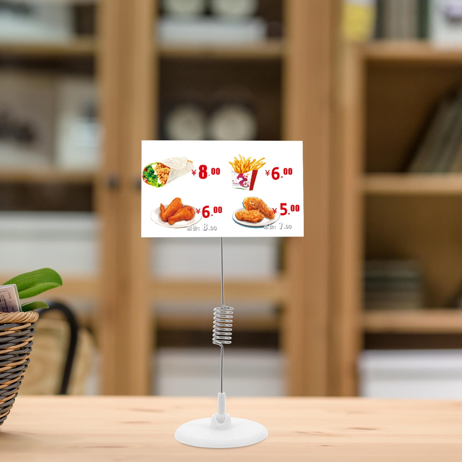 KONTONTY 6pcs Adhesive Sign Holder For Supermarket Sign Stand Poster ...