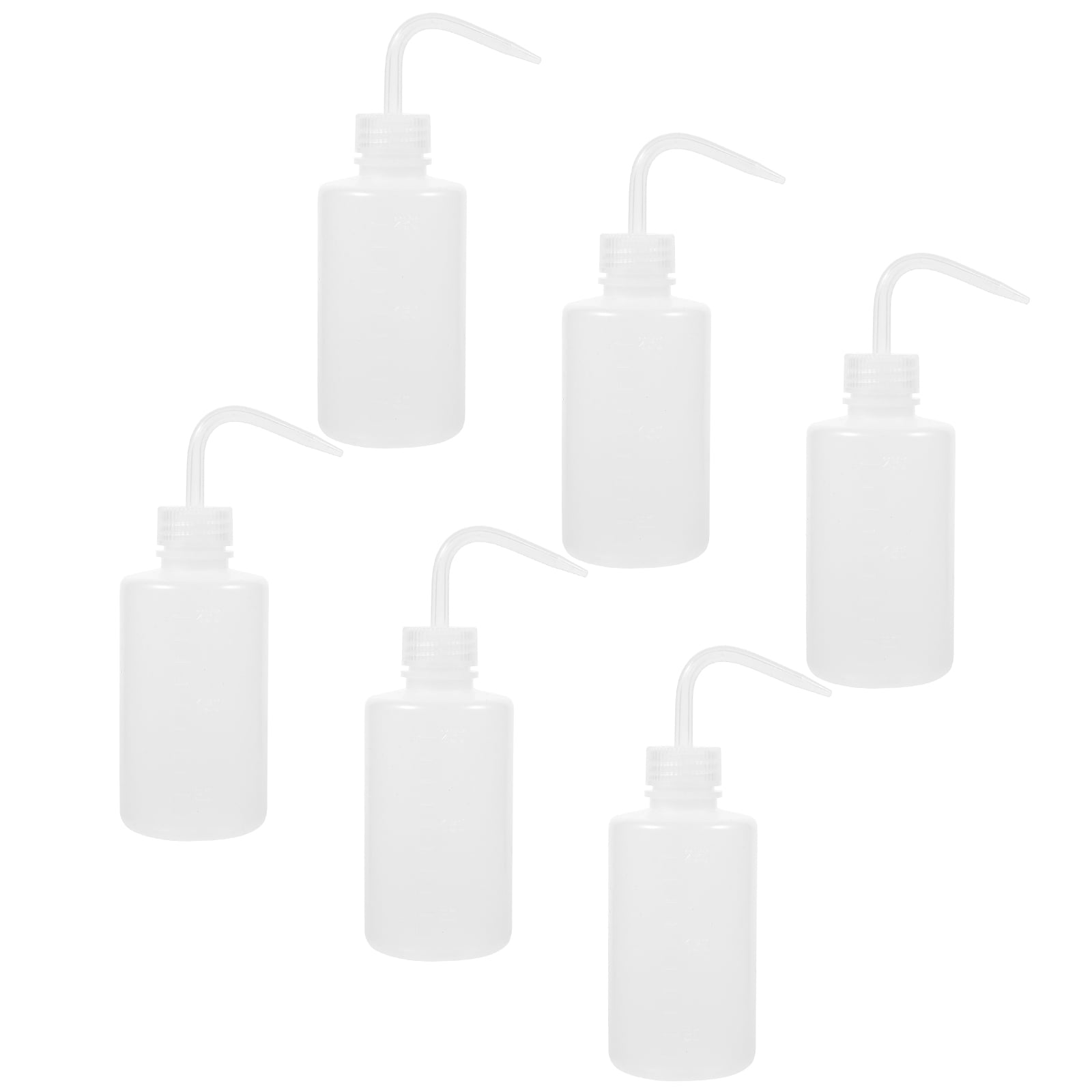 KONTONTY 6pcs Plastic Wash Bottles Squeeze Bottles with Measurement ...