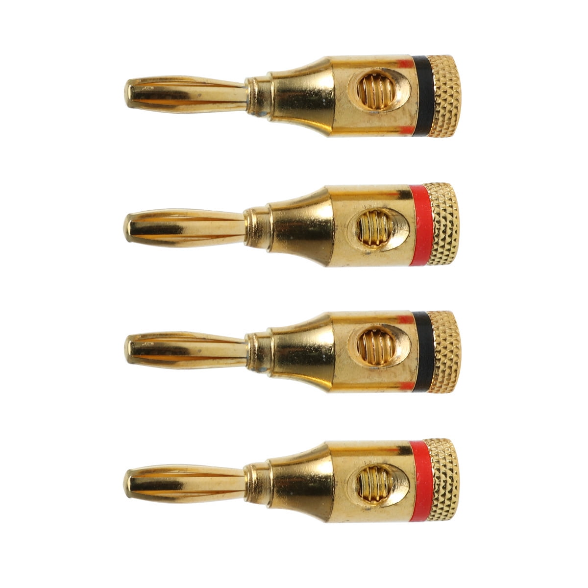 KONTONTY 8 Pcs Gold Plated Plug Banana Plugs for Speakers Connector ...