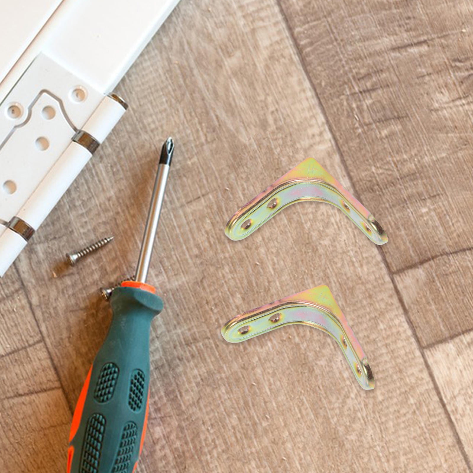 KONTONTY 8PCS L Bracket Corner Braces Furniture Right Angle Brackets ...