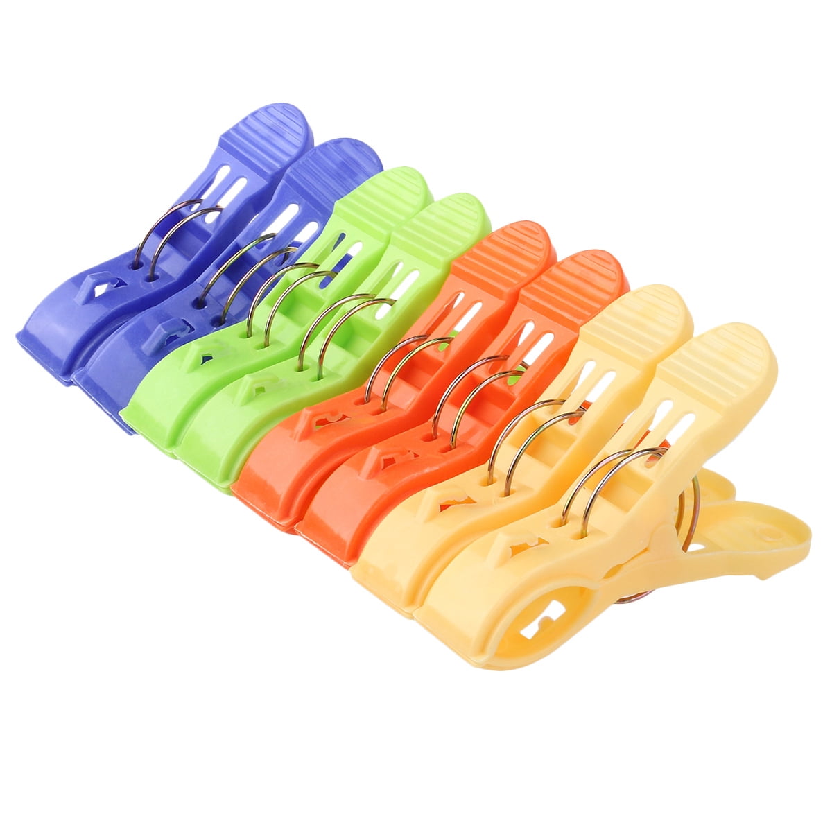 KONTONTY 8Set Beach Clips Assorted Color for Towels and Light Cloth ...