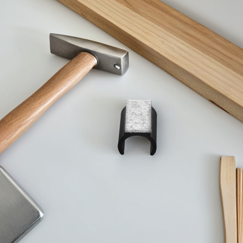 KONTONTY 8pcs Plastic Chair Leg Floor Protectors with Felt Pads U ...