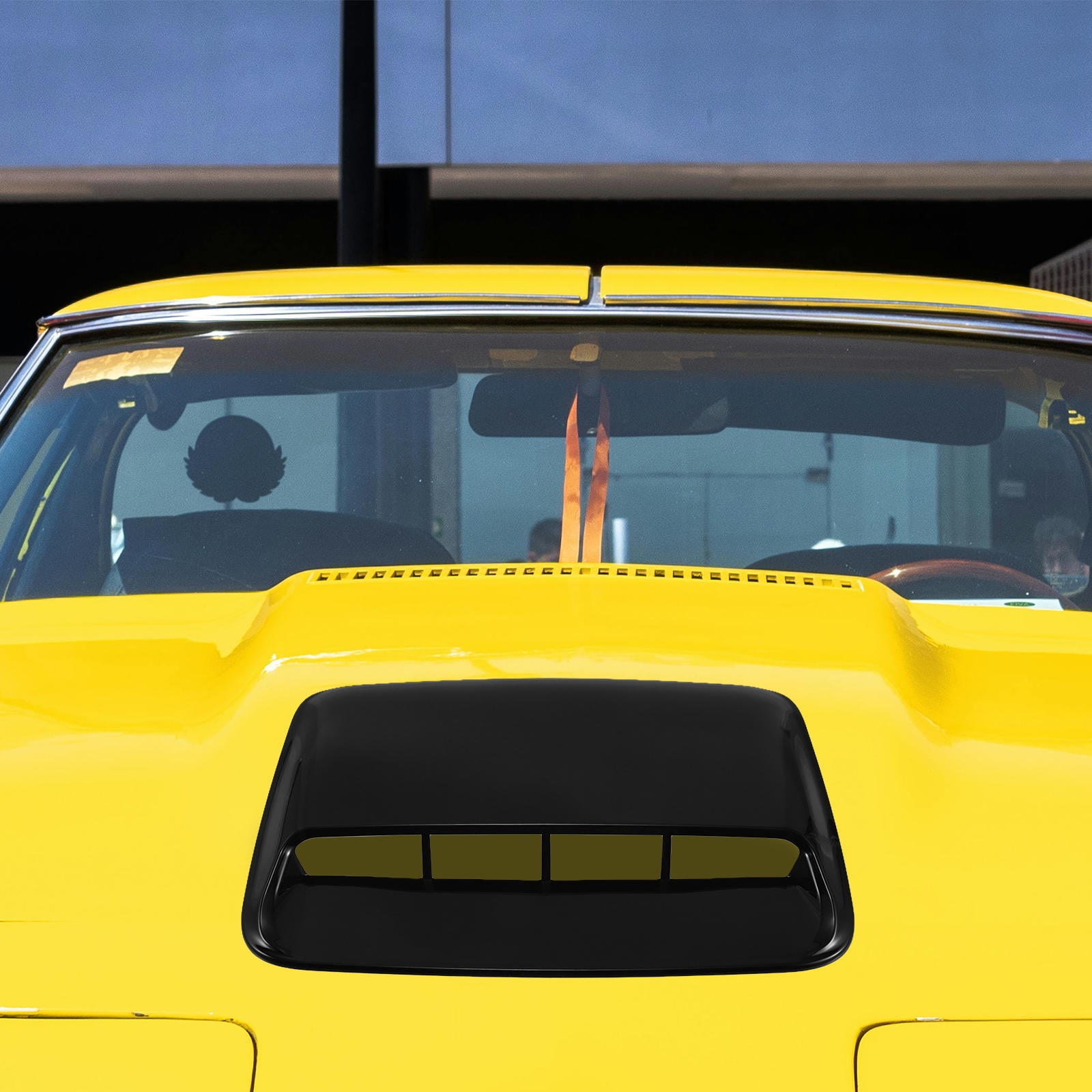 KONTONTY Air Vent Cover Stickers Car Engine Hood Vents Decoration Black ...