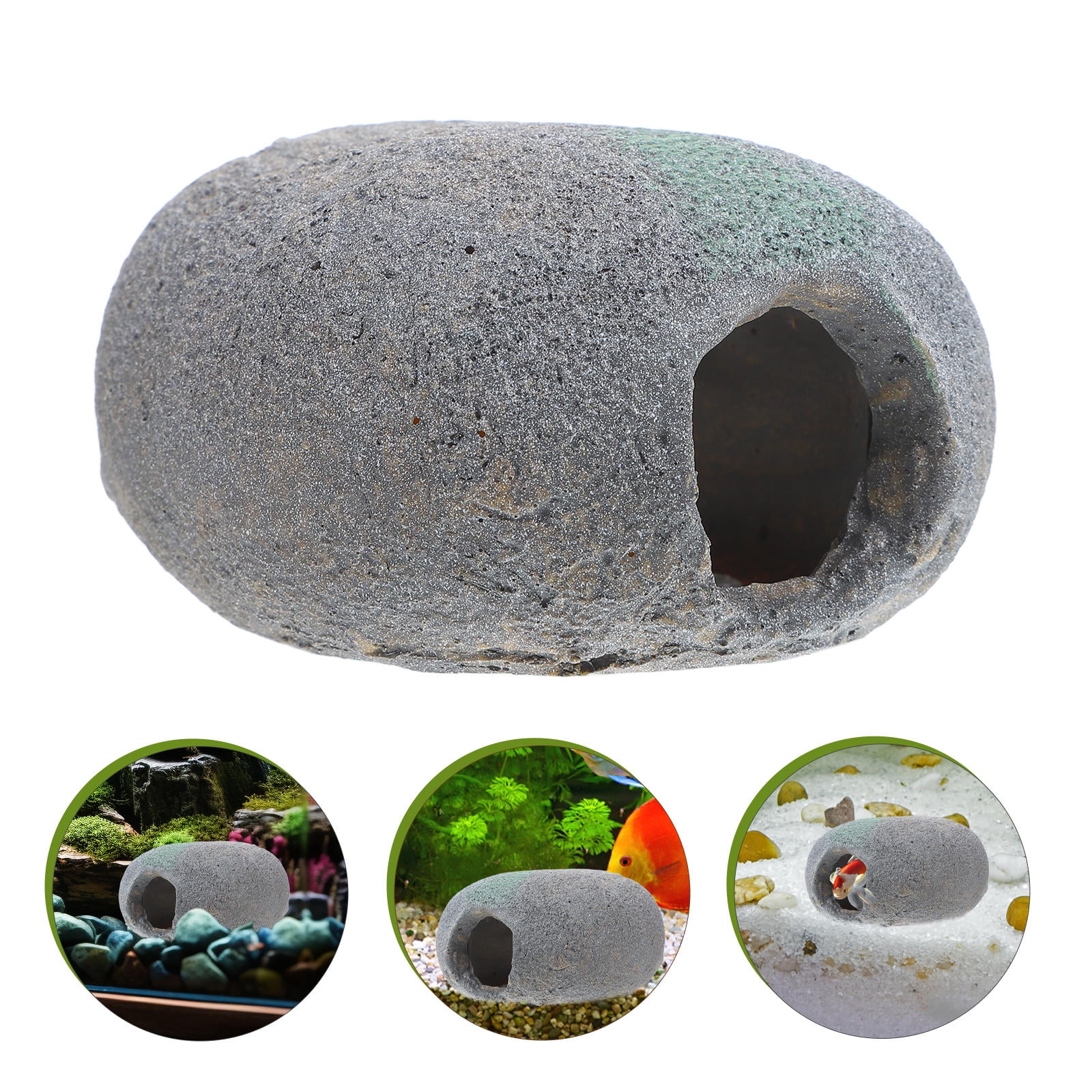 KONTONTY Aquarium Decoration Betta Fish Hideout Stones House Decor for ...