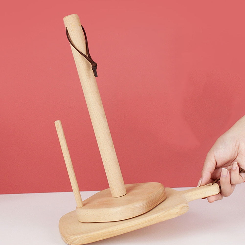 KONTONTY Beige Vertical Roll Paper Rack for Storage Made of Synthetic ...