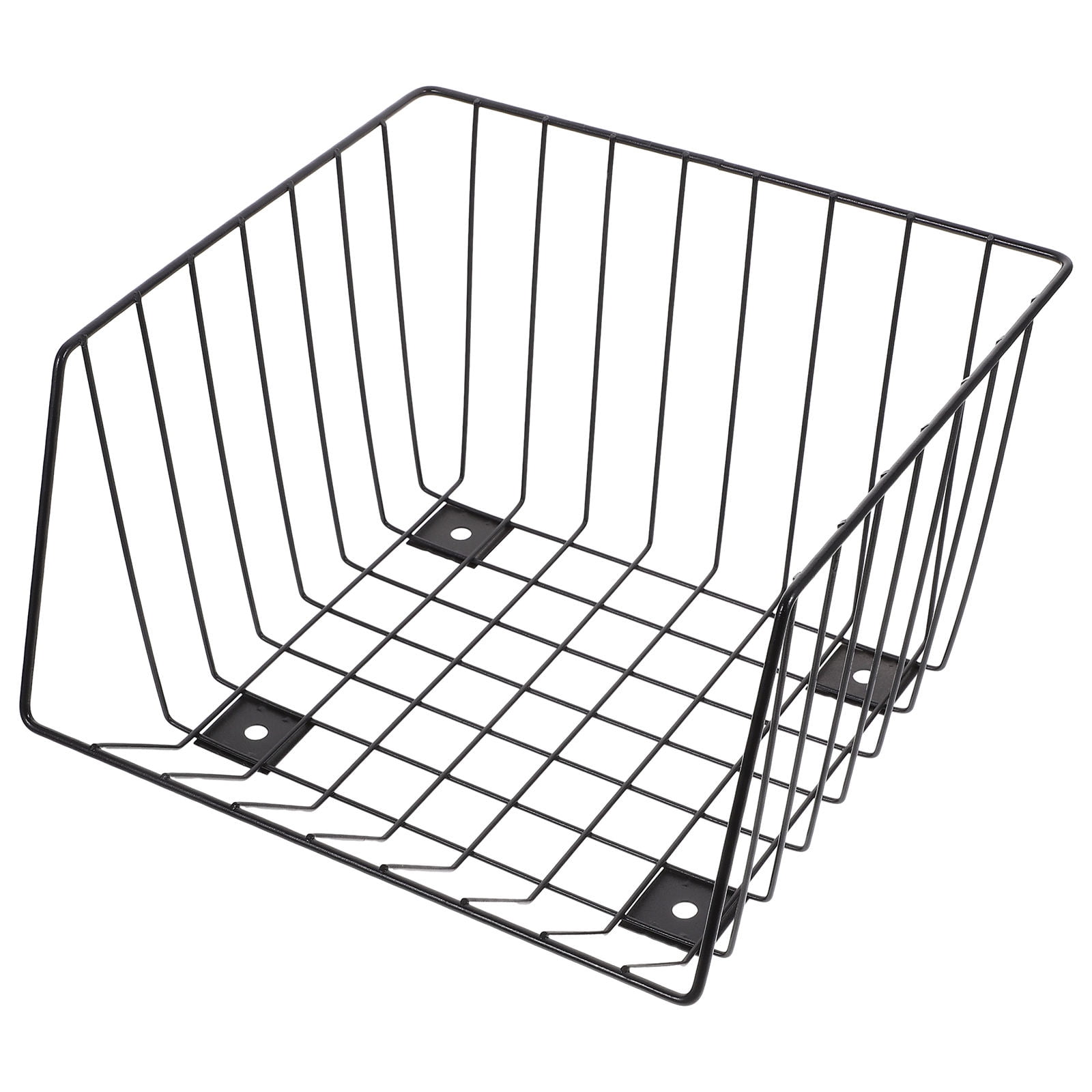 KONTONTY Black Iron Kitchen Counter Basket for Vegetable and Fruit ...
