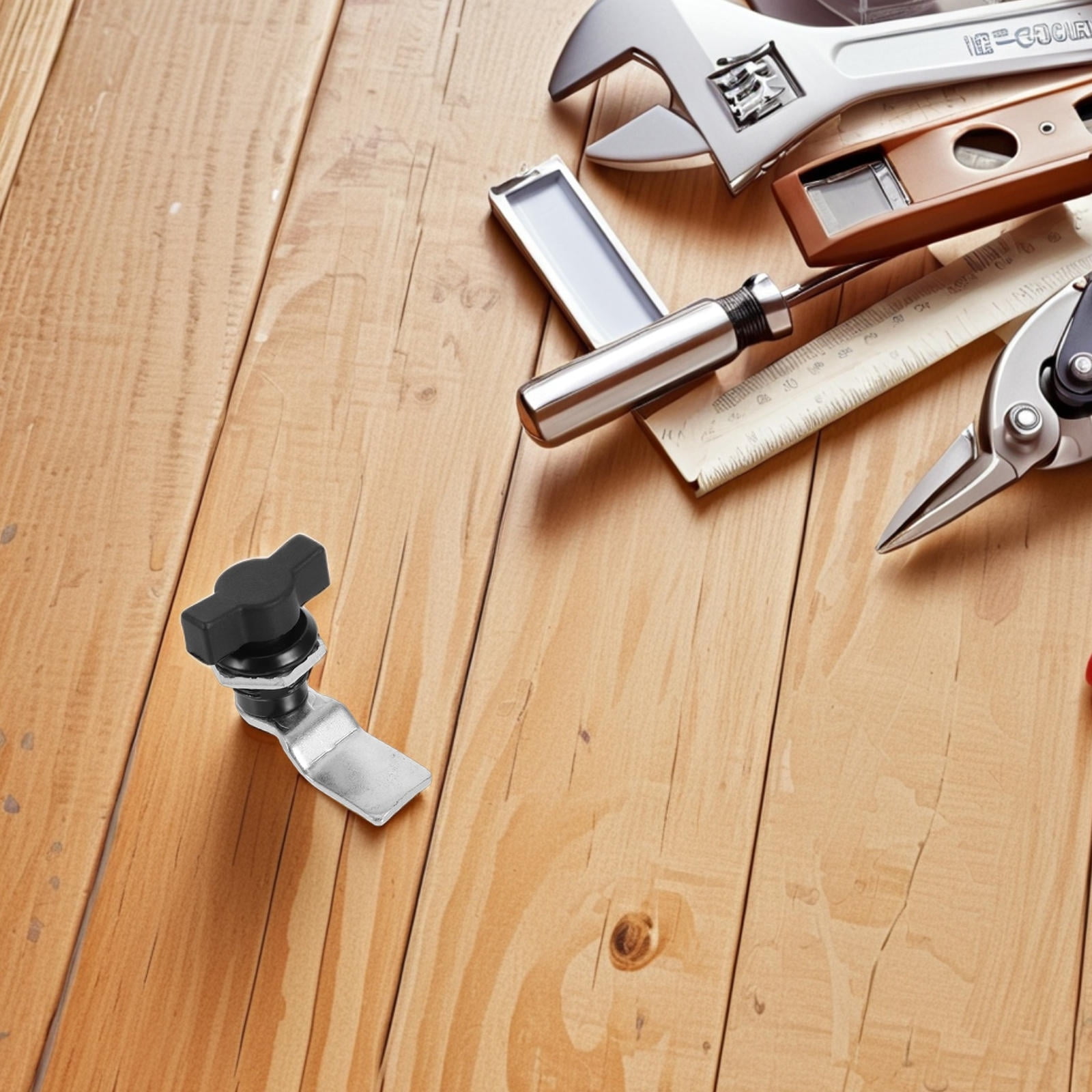 KONTONTY Black T-Handle Chassis Lock Electric Box Cylinder Lock Toolbox ...