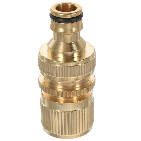 KONTONTY Brass Garden Hose Quick Connect Fitting 3/4 Inch Waterproof ...