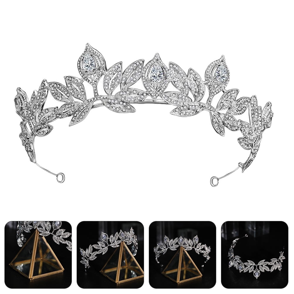 KONTONTY Bridal Headpiece Baroque Style Crown For Wedding Dress 1Pcs ...