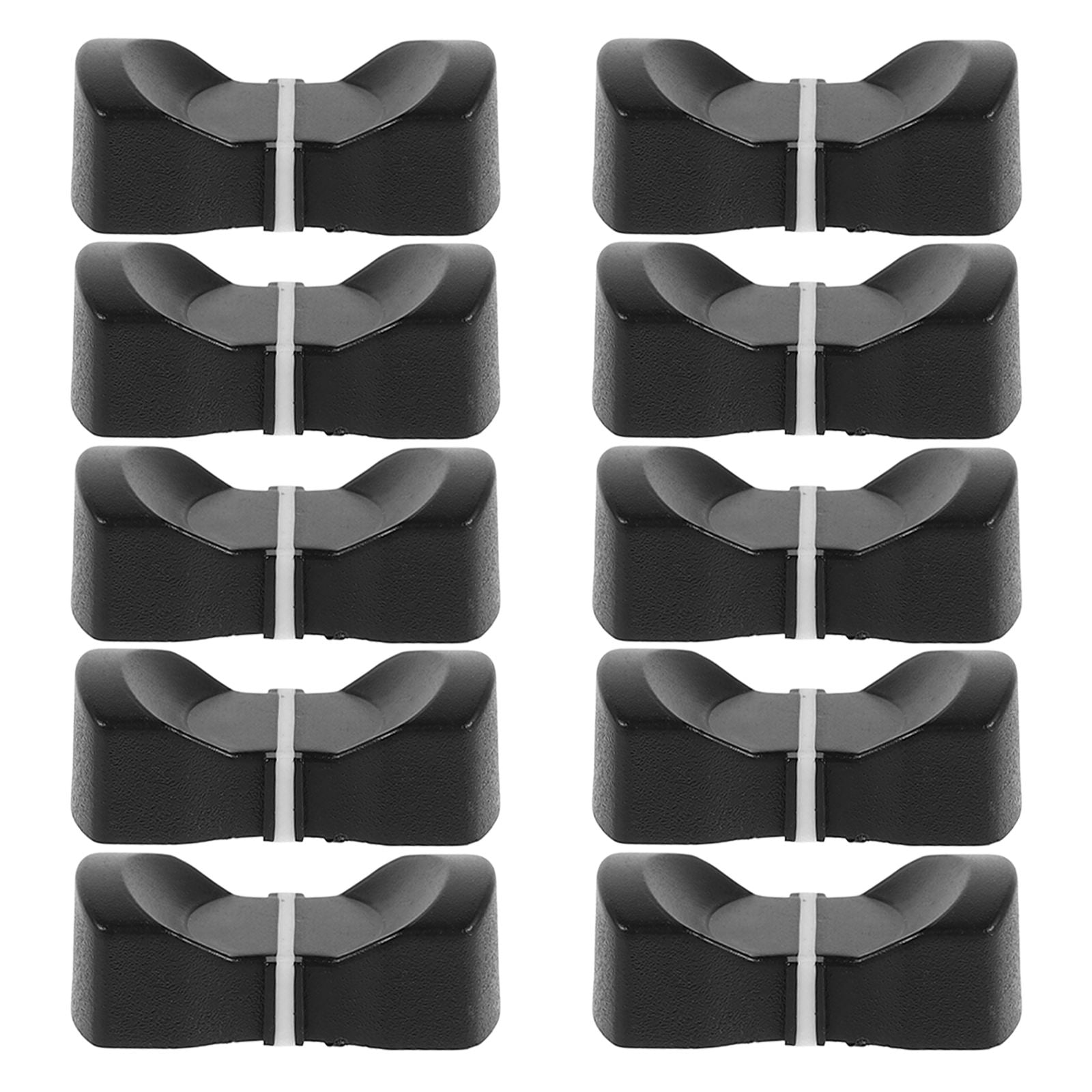 KONTONTY Caps for Mixer Slider Knobs 10Pcs Minimalist Design for DJ Setup Black Plastic ...