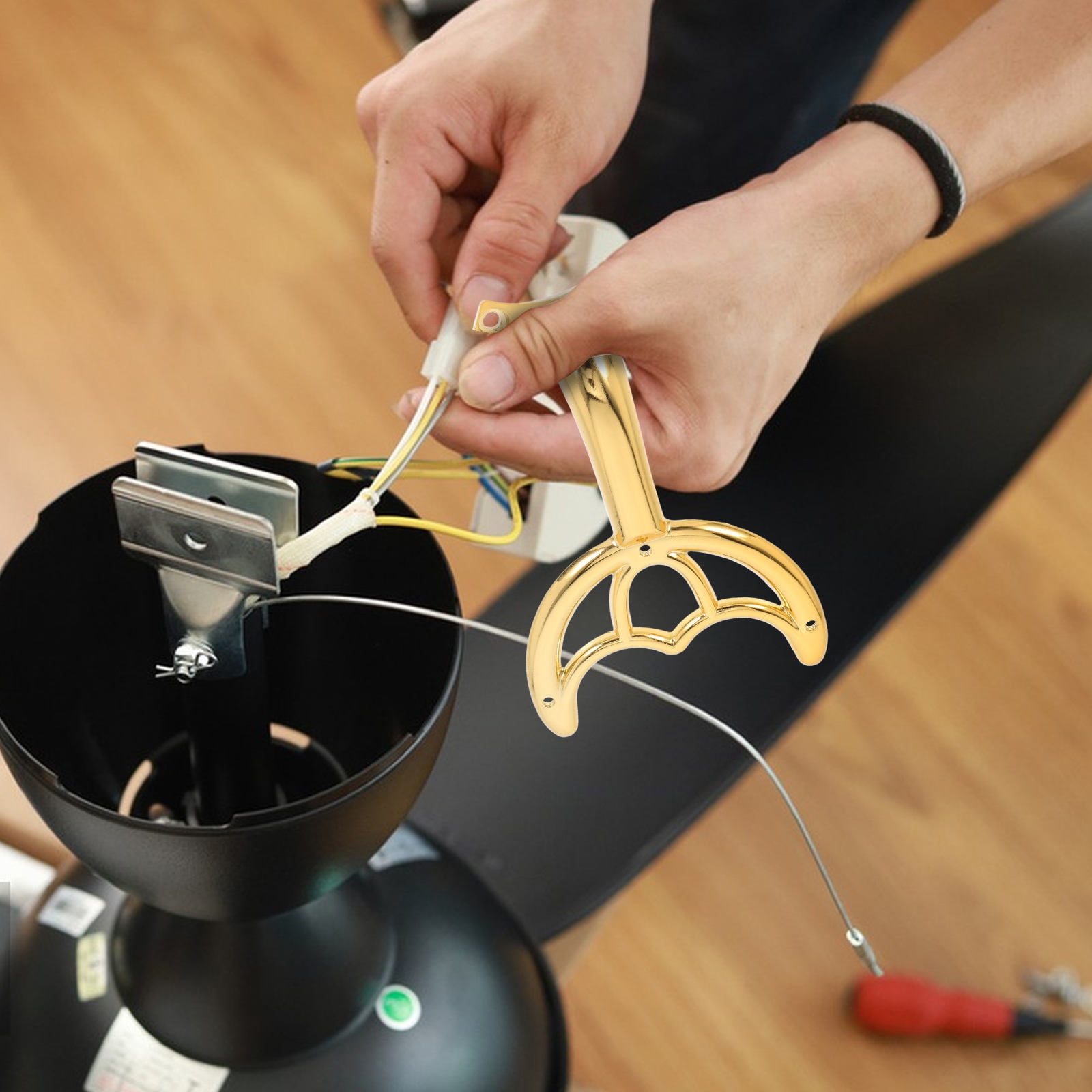 KONTONTY Ceiling Fan Blade Arm Replacement Metal Fan Blade Support Rod ...