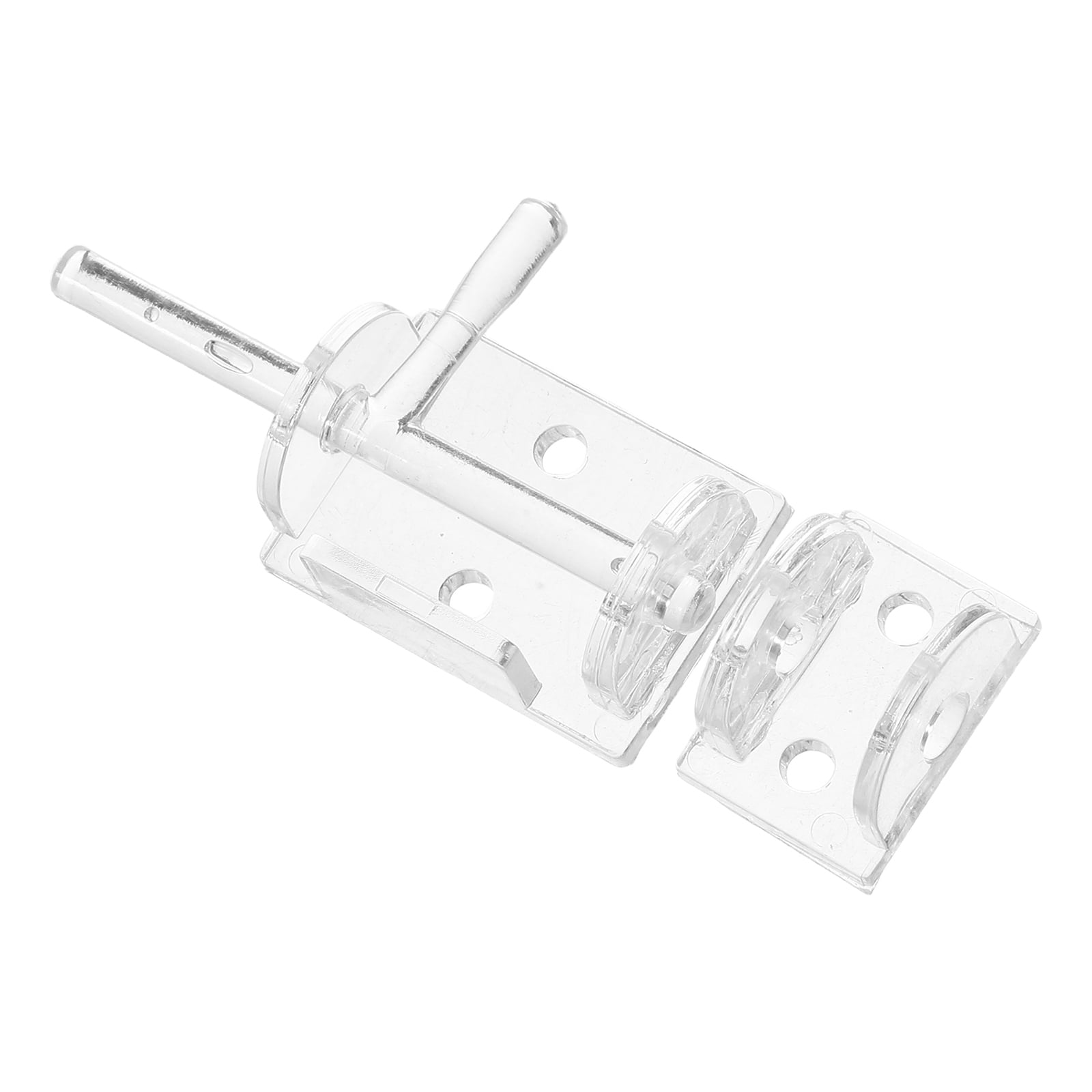 KONTONTY Clear Acrylic Cabinet Latch Self-Adhesive Door Lock ...