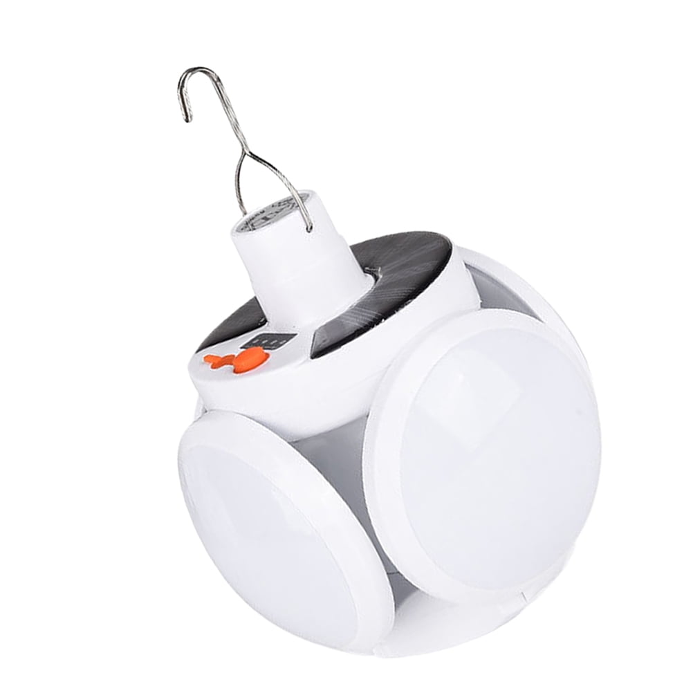 KONTONTY Collapsible Solar Charging Light Bulb Panel Outdoor Emergency ...