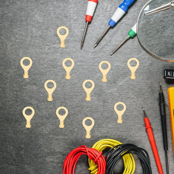 KONTONTY Copper Wire Lugs Kit with Golden Terminals for Home Electrical ...