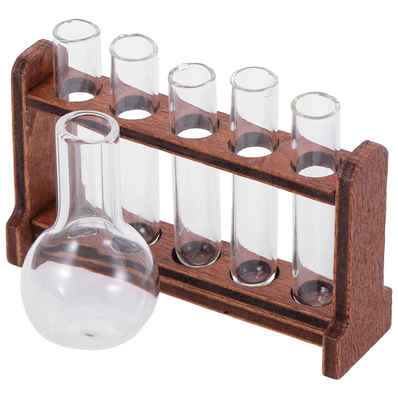 KONTONTY Creative Miniature Test Tube Arrangement for Decoration Wood ...