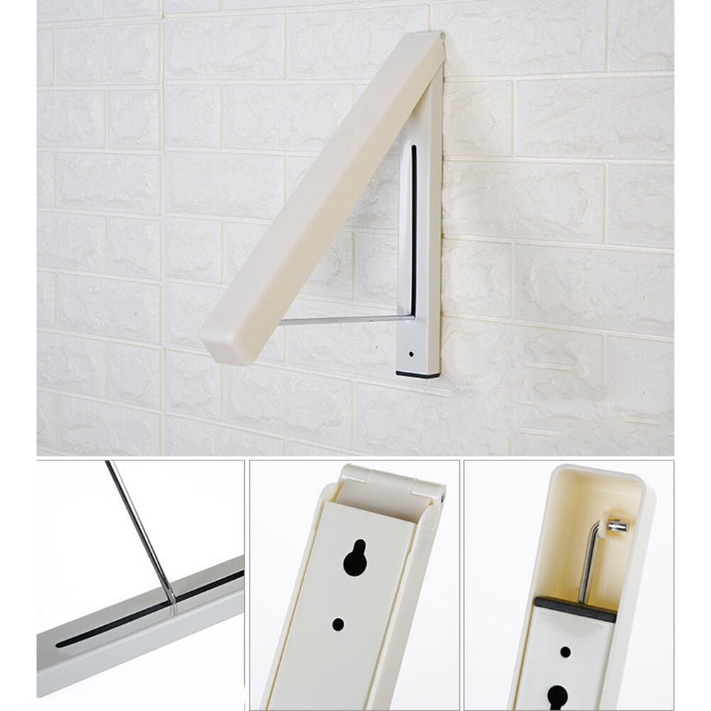 KONTONTY Drying Rack Mini Wall Hanging Bathroom Small Retractable ...