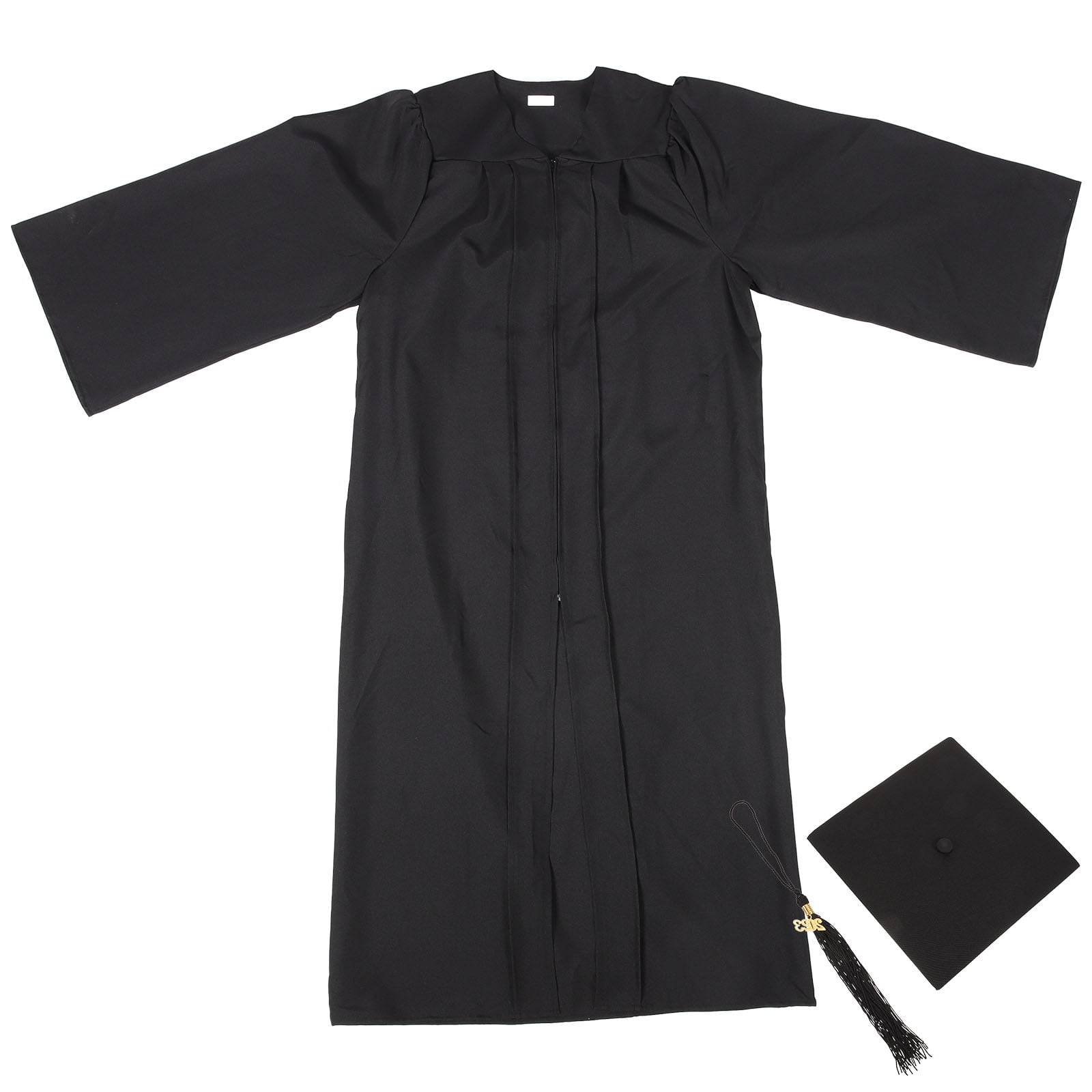 KONTONTY 1Set Science Graduation Gown with Trencher Hat Black ...