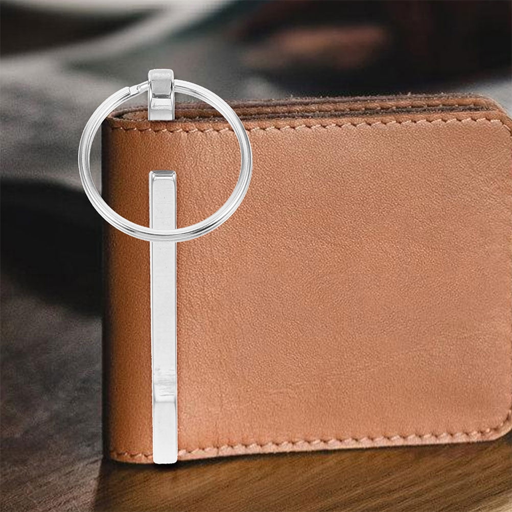 KONTONTY Durable Stainless Steel Money Clip Wallet with Carabiner ...