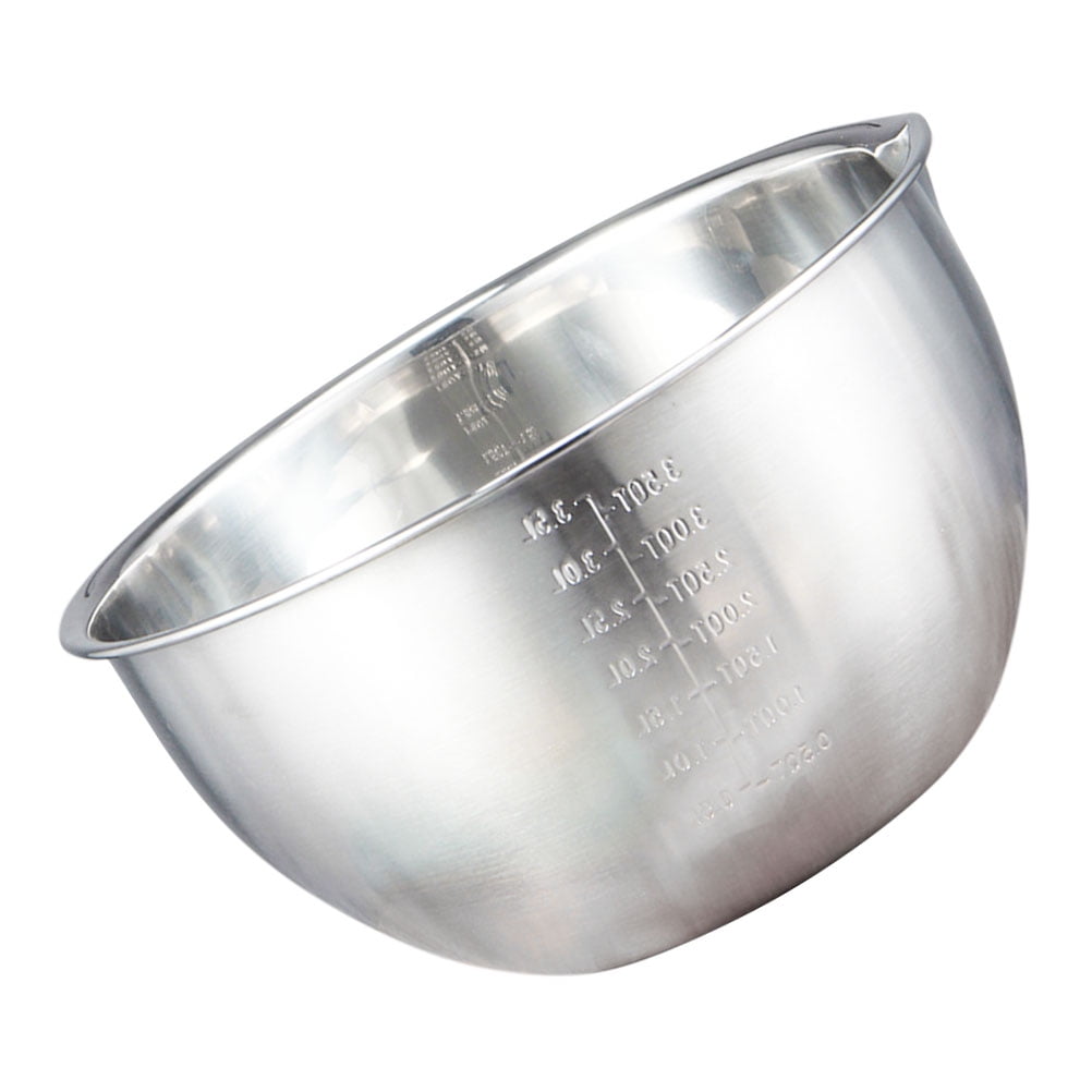 KONTONTY Versatile Stainless Steel Salad Serving Bowl and Food ...