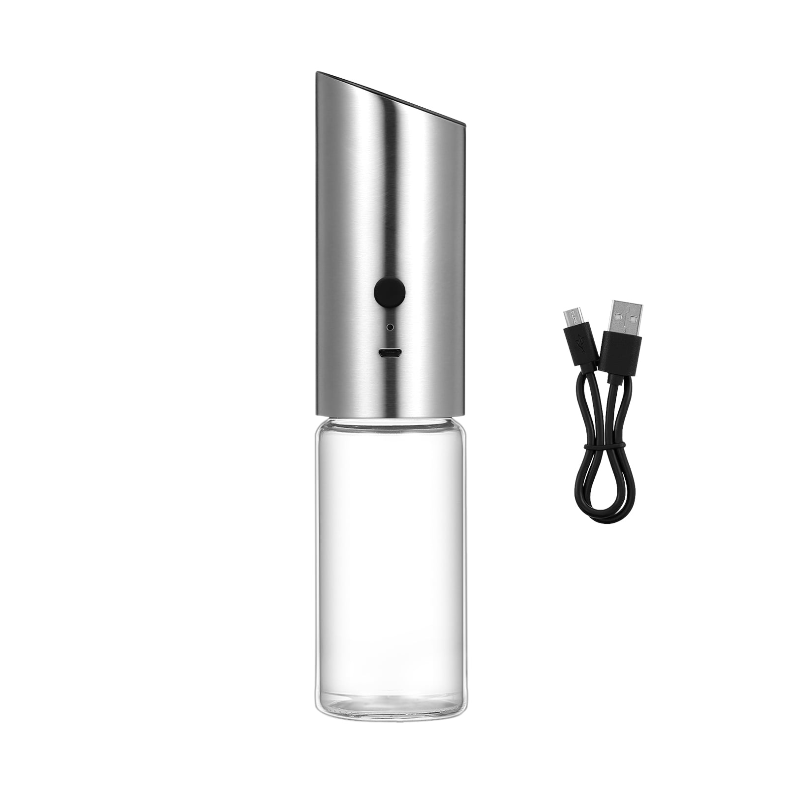KONTONTY Electric Pepper Mill Adjustable Coarseness One Handed ...