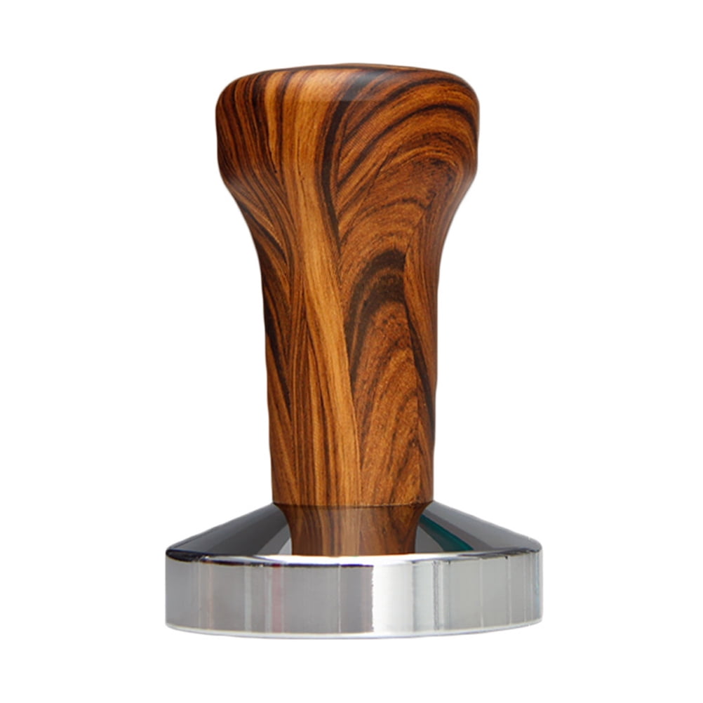 KONTONTY Metal Coffee Bean Tamper with Ergonomic Wooden Handle for ...