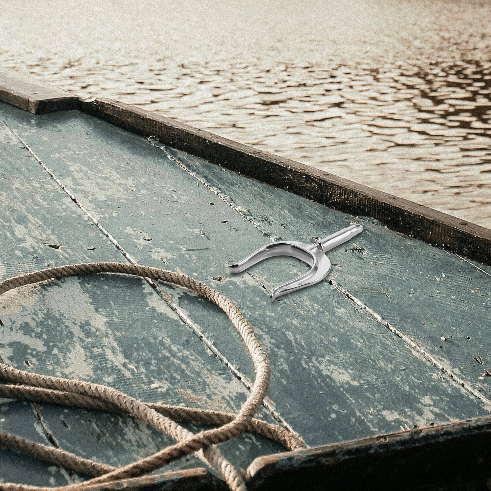 KONTONTY FRCOLOR 1 Set Stainless Steel Oar Lock for Marine Row Boat ...