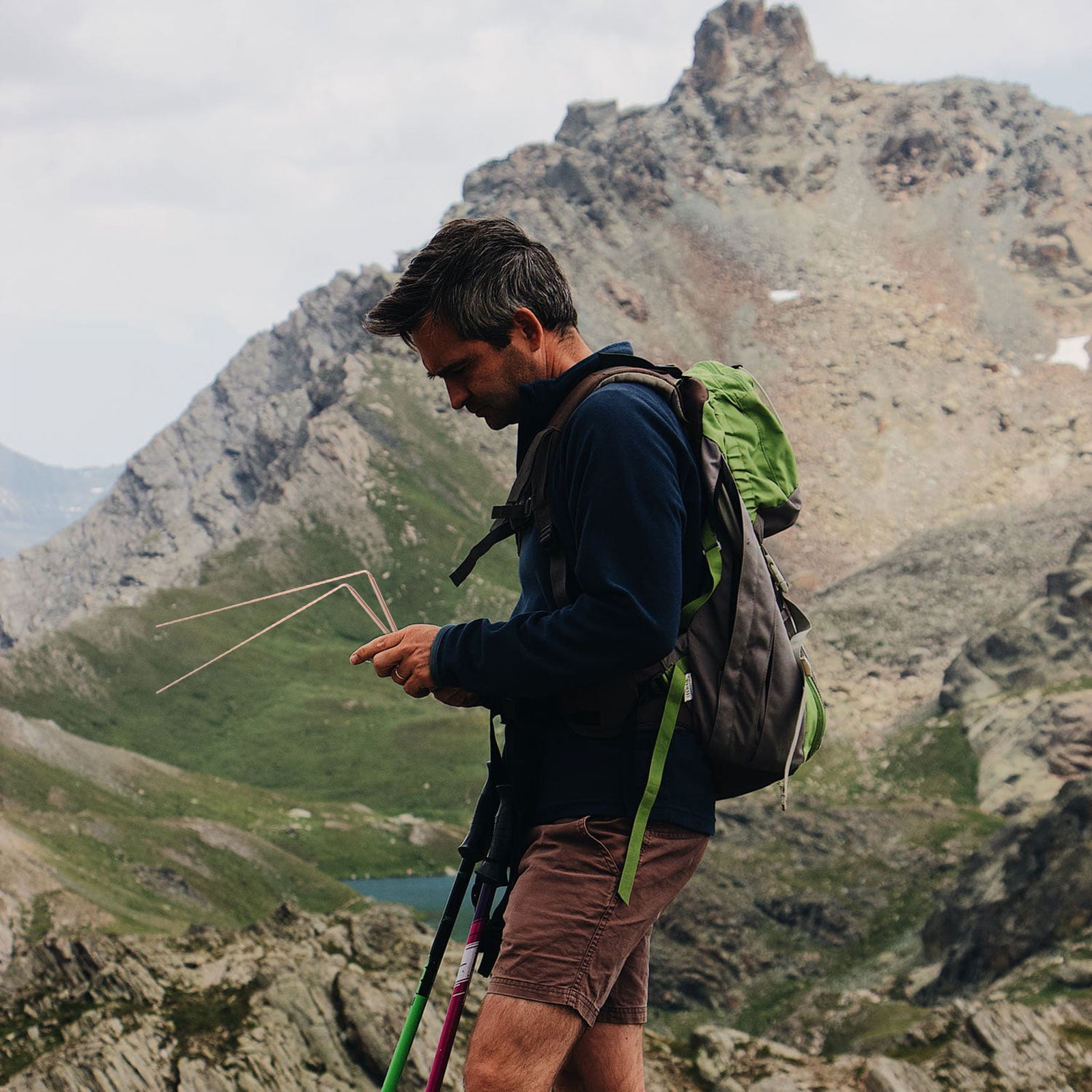 KONTONTY FRCOLOR Portable Copper Divining Rods for Water and Metal ...