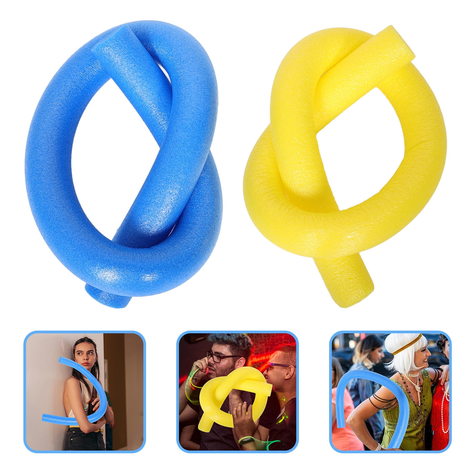 KONTONTY Foam Pool Noodle Set with Bright Colors for Party Games and ...