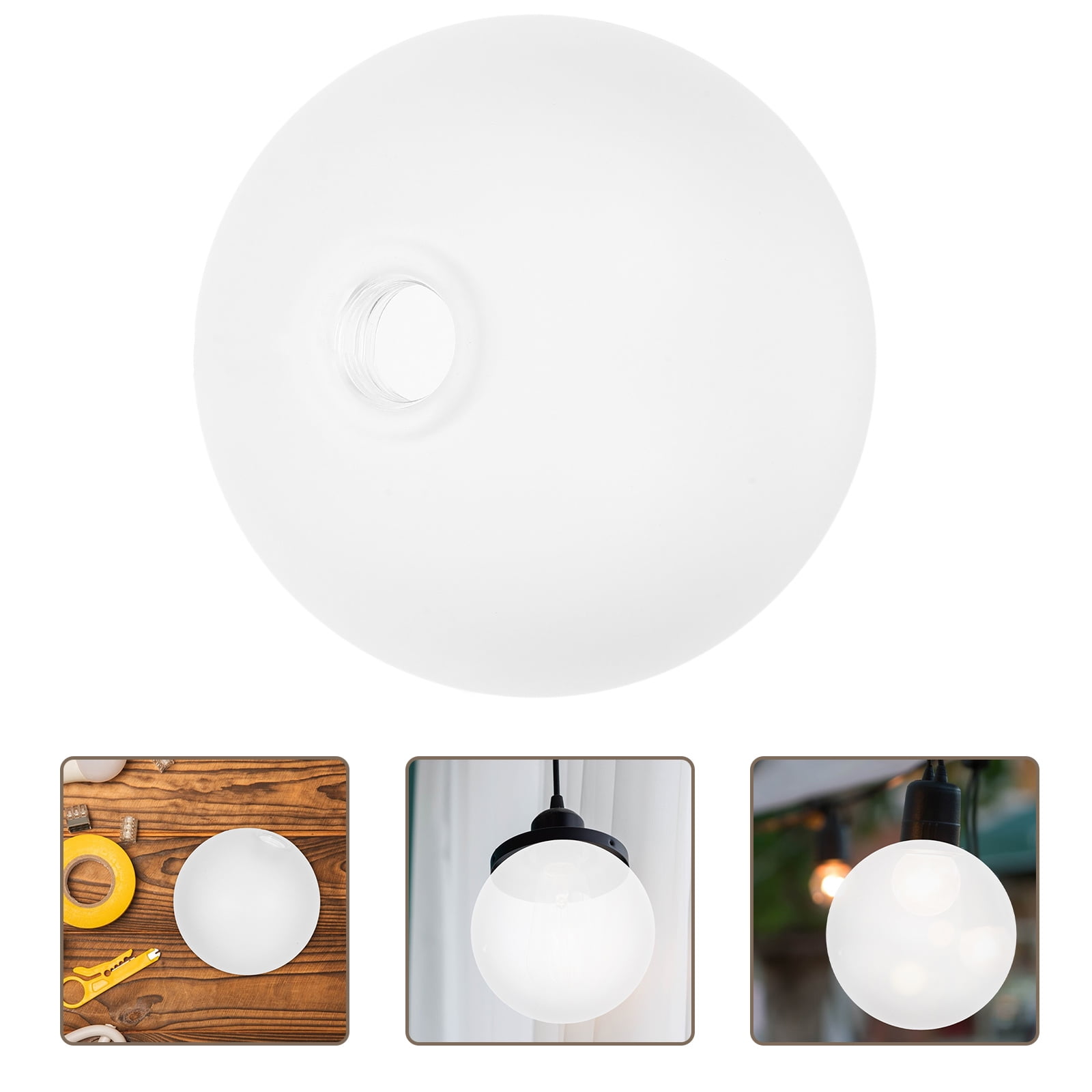 KONTONTY Glass Globe Replacement Fixture Globes Shades Light for ...