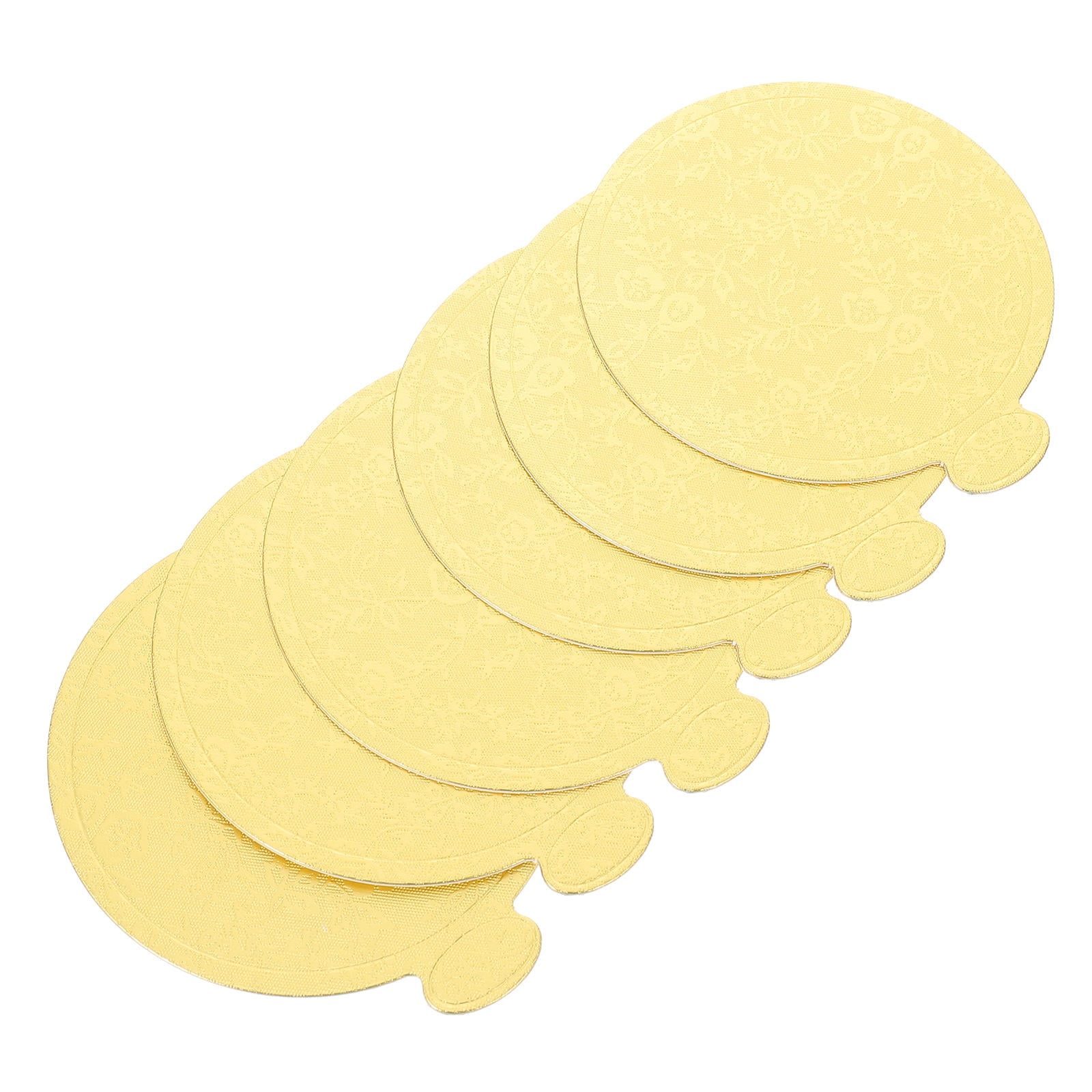 KONTONTY Golden Cake Boards for Elegant Dessert Presentation Food Grade ...