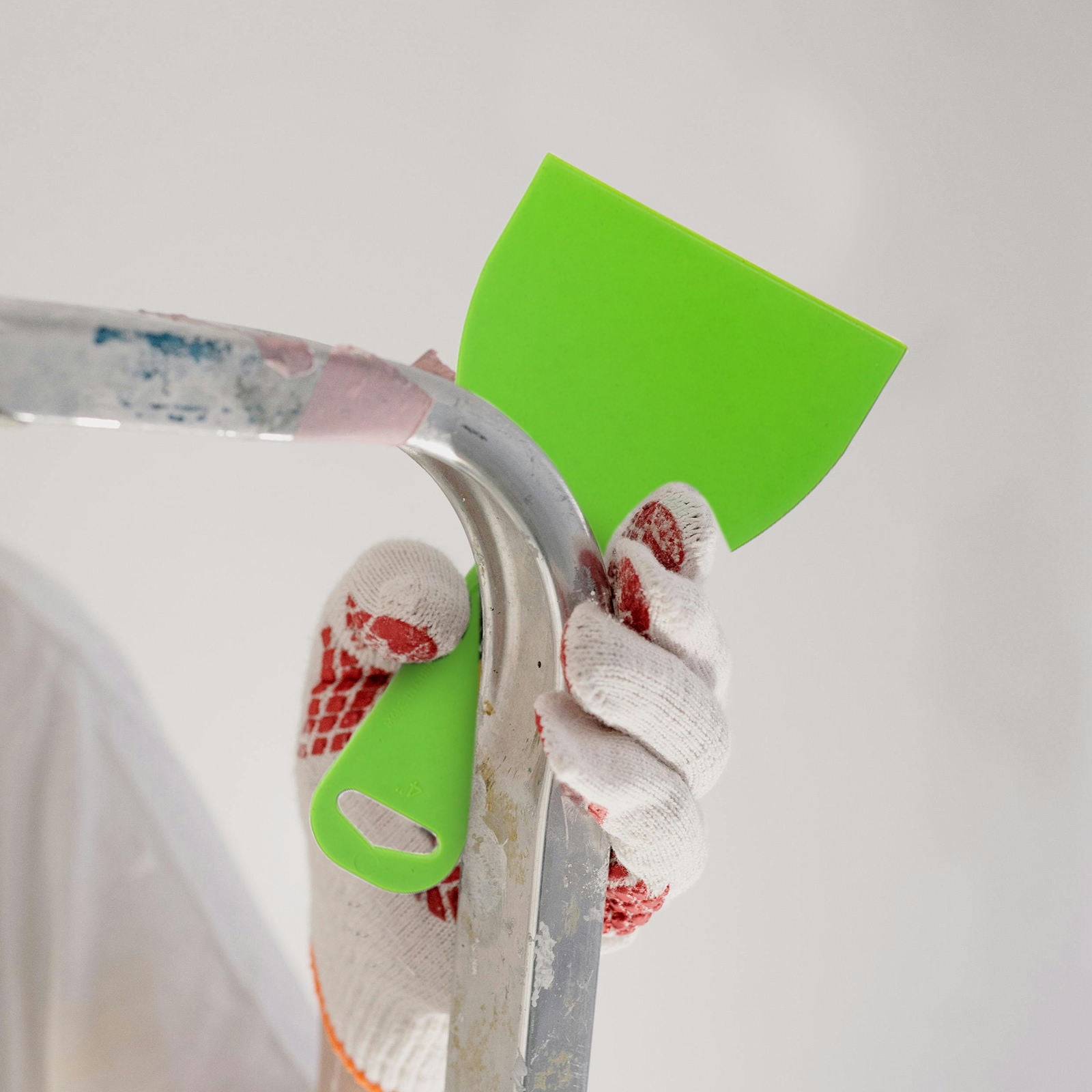 KONTONTY Green 5 Piece Set of Flexible ABS Putty Knives for Wallpaper ...