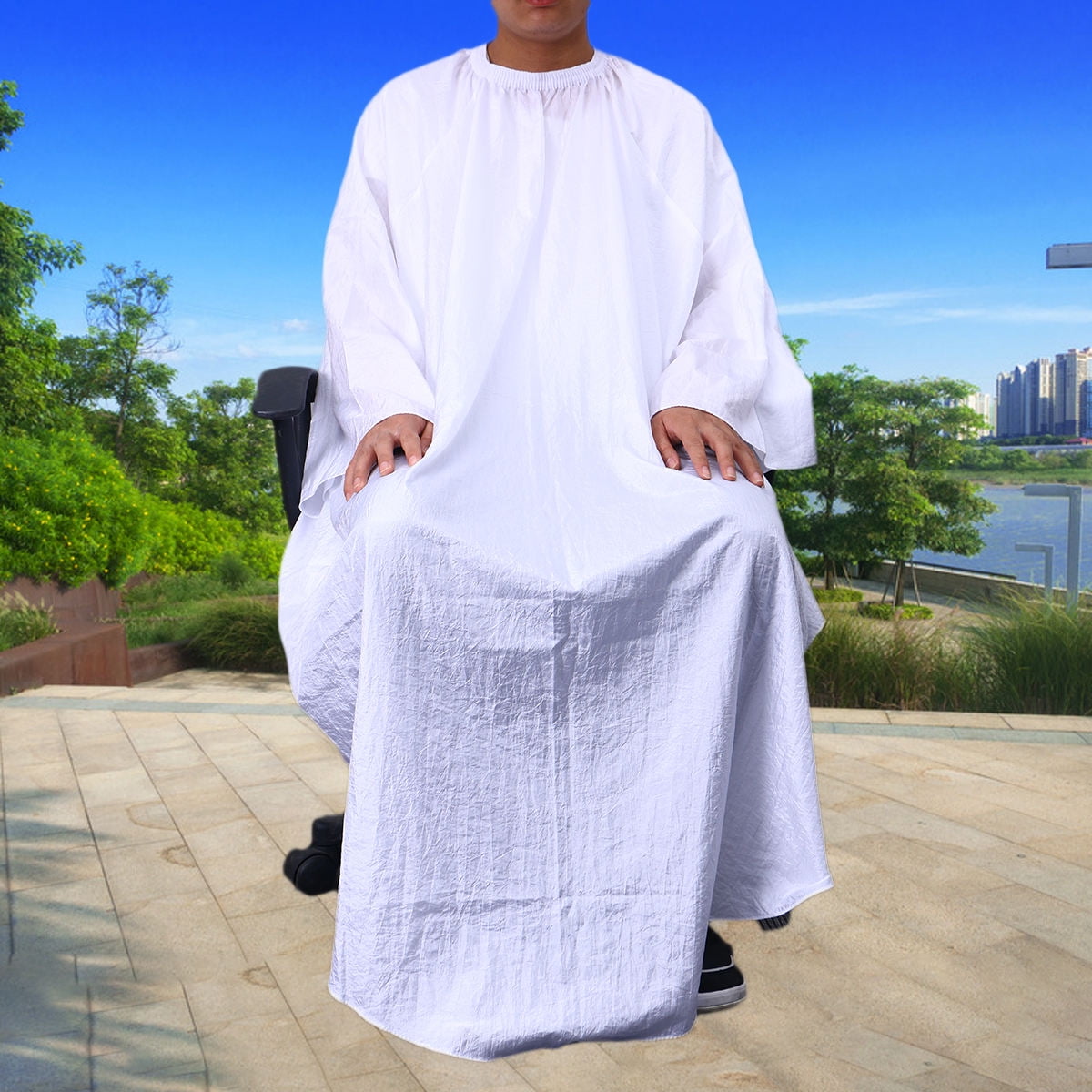 KONTONTY Hair Salon Cutting Cape Barber Cloth Waterproof Gown Styling ...