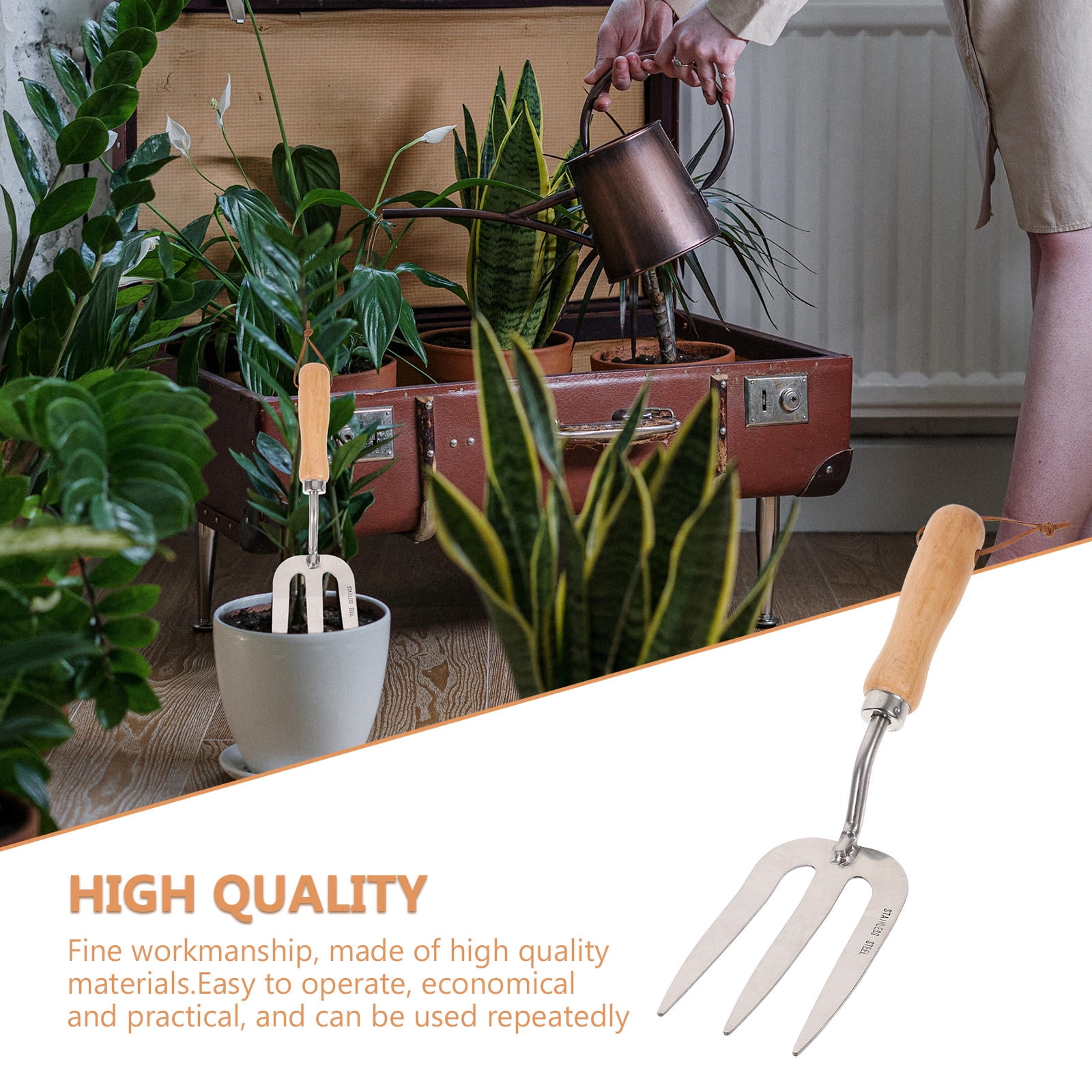 KONTONTY Hand Cultivator Garden Tool 1Pack for Soiling Loosening and ...