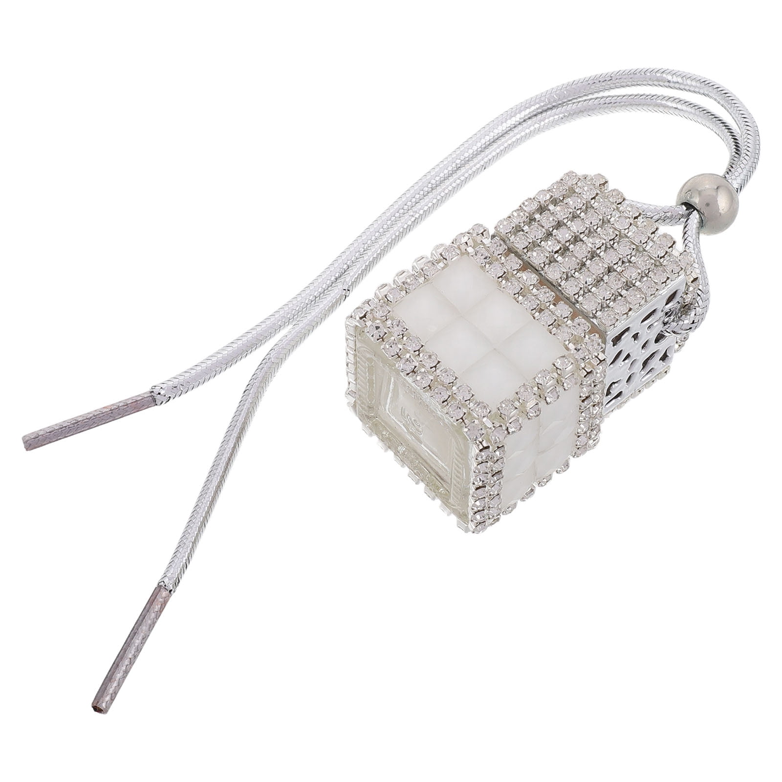 KONTONTY Hanging Car Diffuser Bottles Empty Crystal Glass Perfume ...
