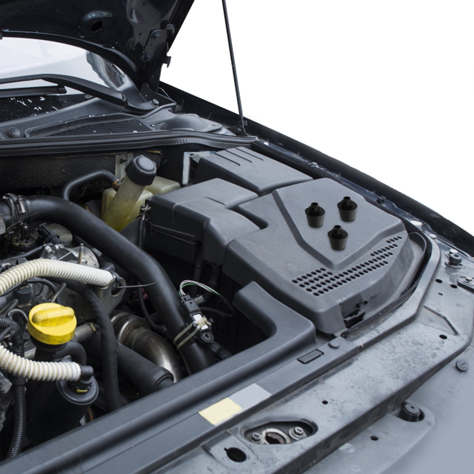 KONTONTY Hemoton 10pcs Rubber Bumper Shockproof Blocks Mini Hood Blocks ...