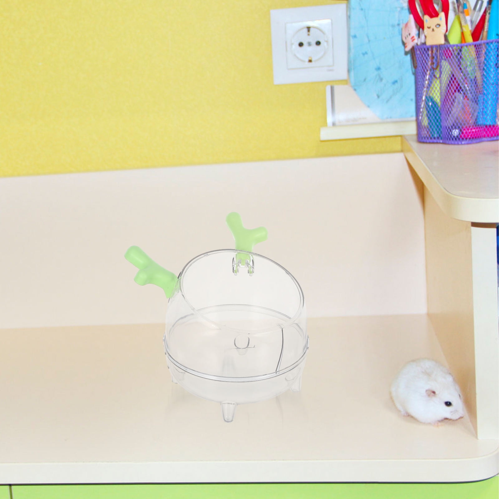 KONTONTY Hemoton Hamster Toilet Container 1 Set Pet Cage Bathroom ...