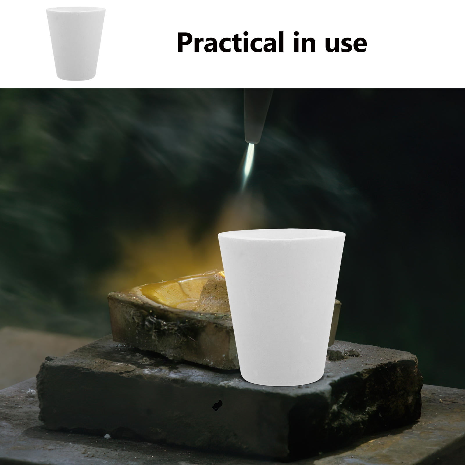 KONTONTY High Temperature Small Quartz Crucible For Melting Casting ...