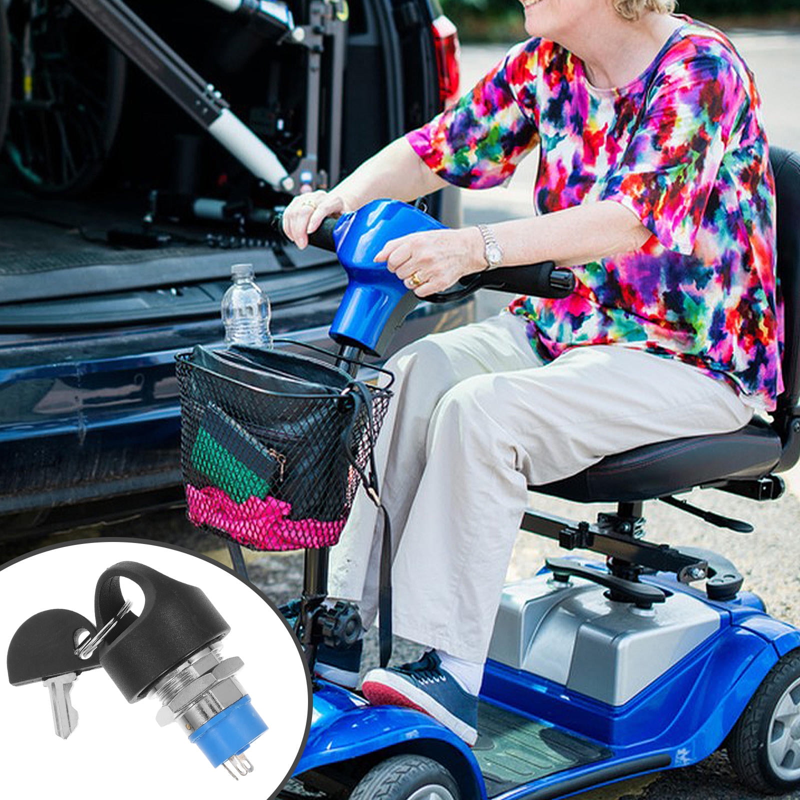 KONTONTY Ignition Switch Lock Key Replacement Set Compatible For Pride ...