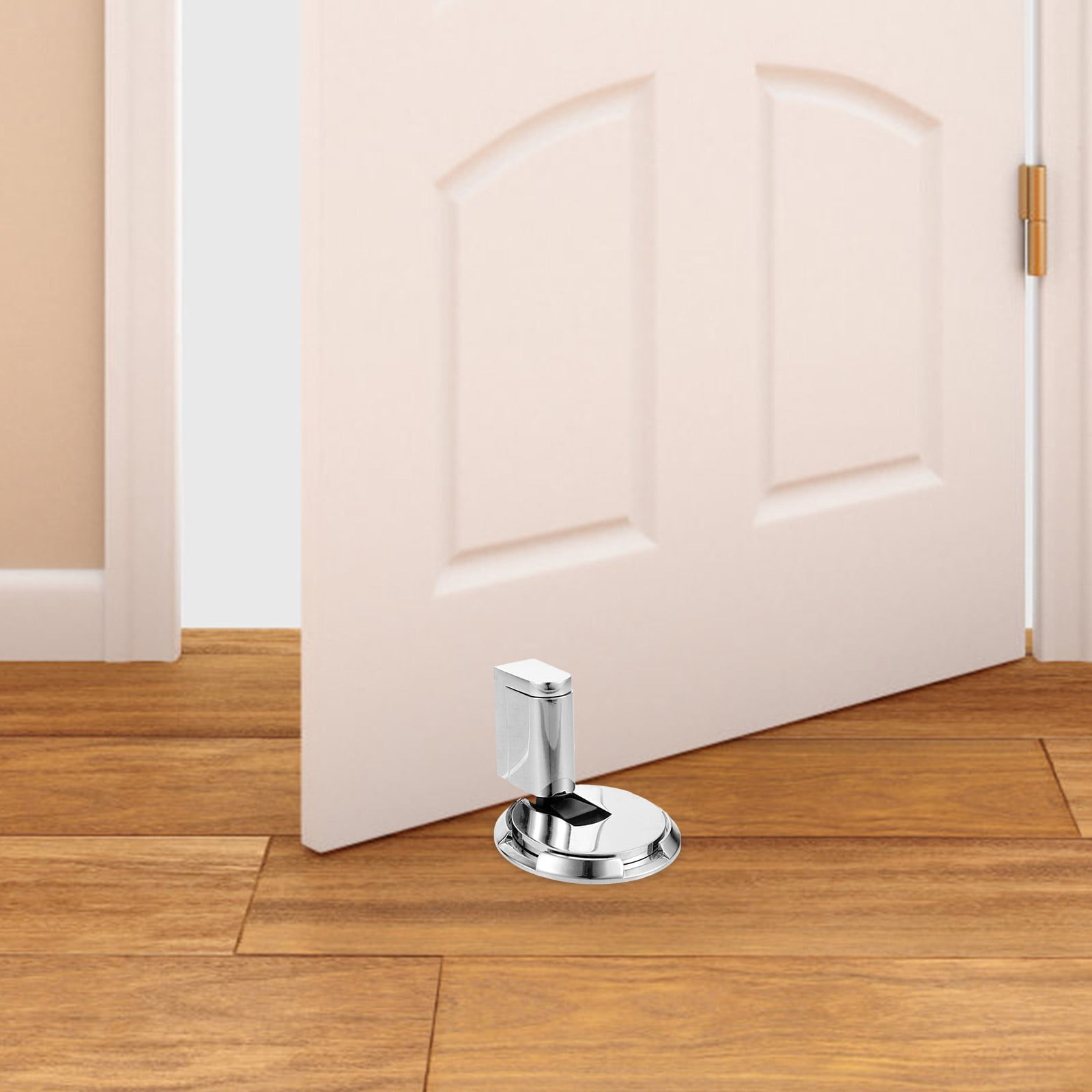 KONTONTY Indoor Mechanical Windproof Silent Floor Door Stopper Zinc ...