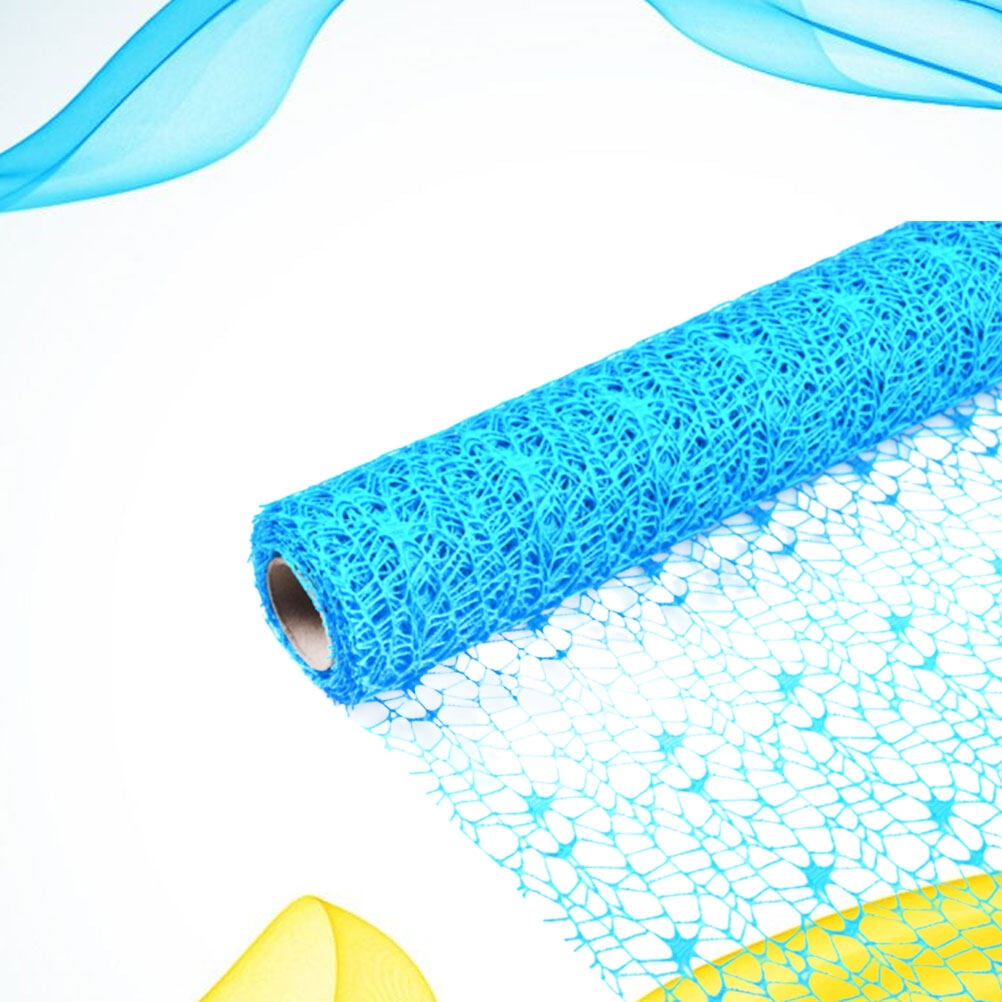 KONTONTY Kindergarten DIY Gauze Roll Bright Color Jacquard Net Handmade ...