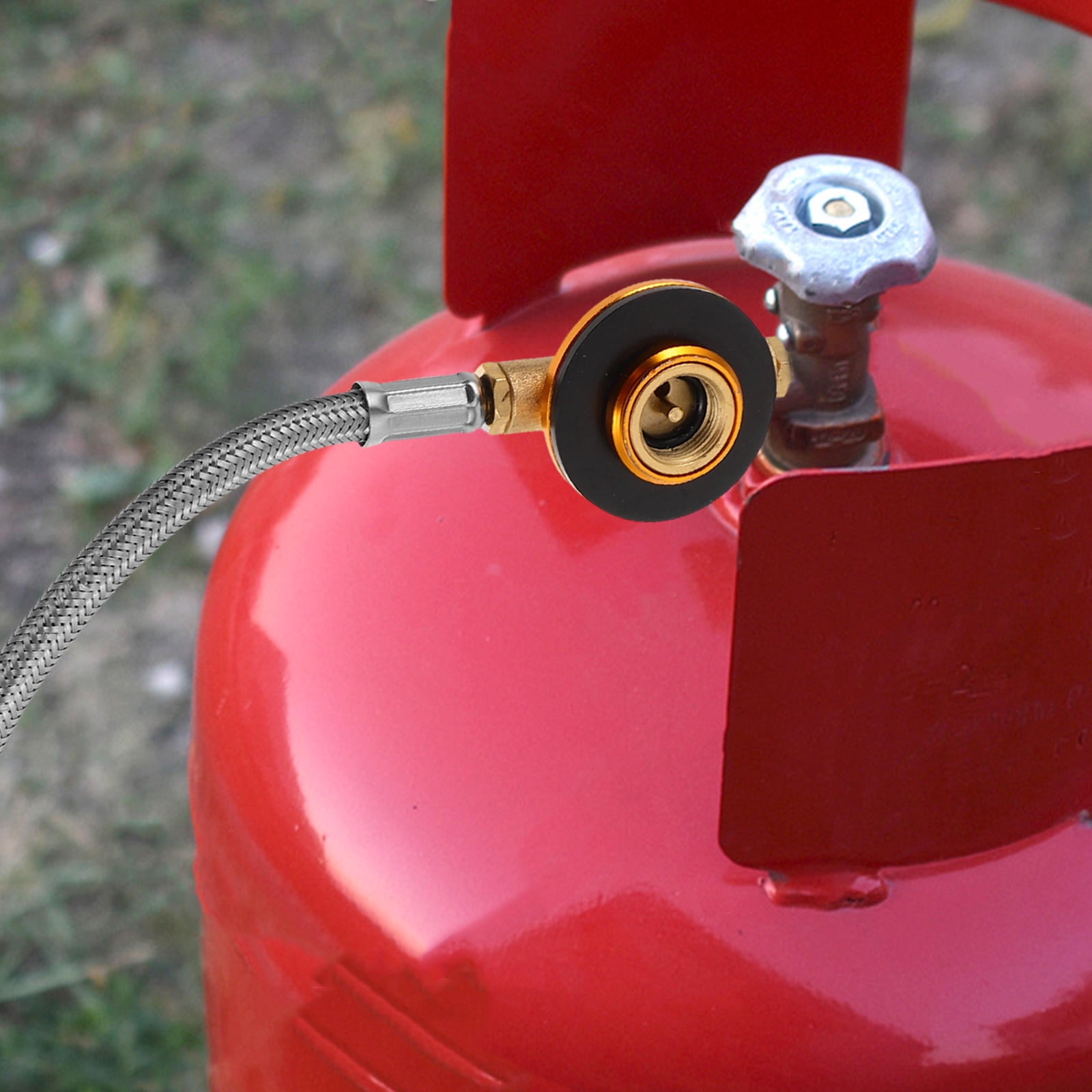 KONTONTY Long Propane Hose Quick Connect 35cm Extension Gas Adapter for ...