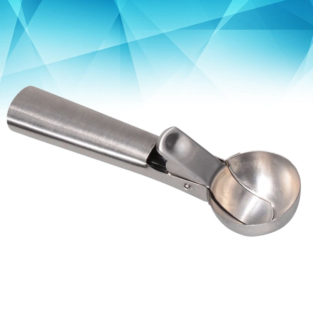 KONTONTY Stainless Steel Ice Cream Scoop 3.5 Inch Kitchen Tool for Easy ...