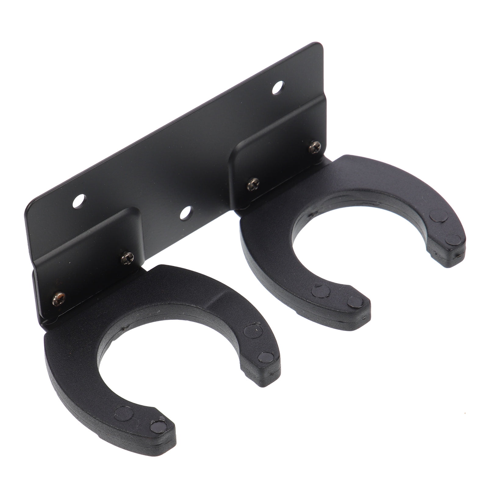 KONTONTY Metal Microphone Holder Wall Mounted Black Mic Hook Rack for ...
