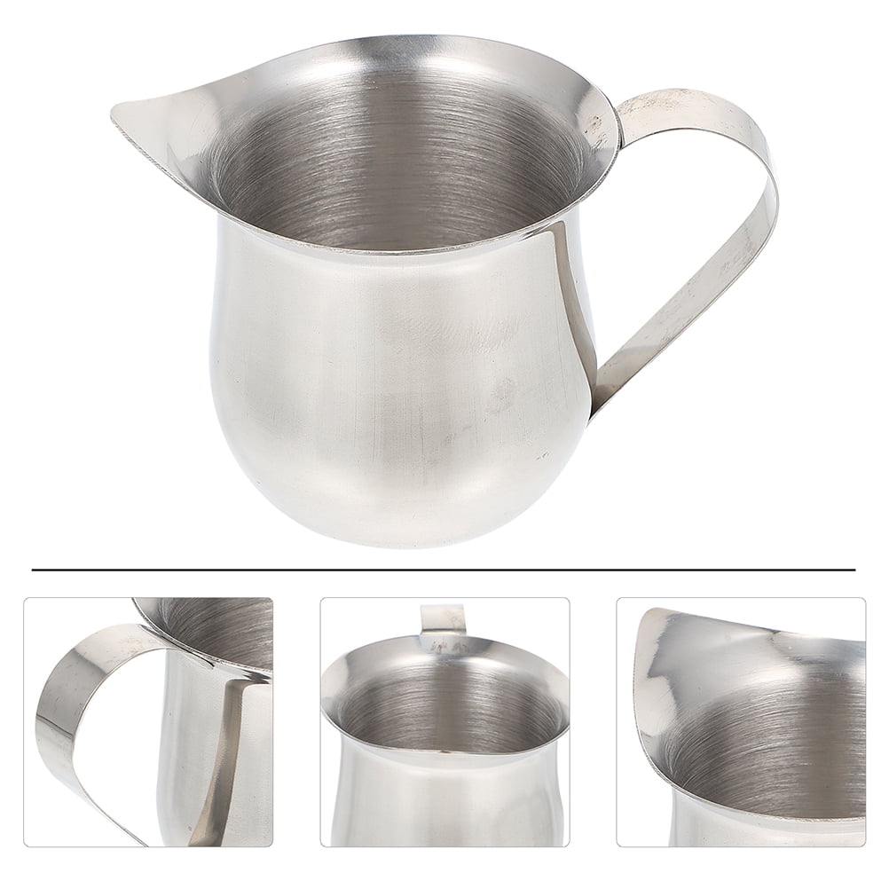 KONTONTY Metal Milk Frothing Pitcher 3oz Espresso Coffee Milk Jug ...