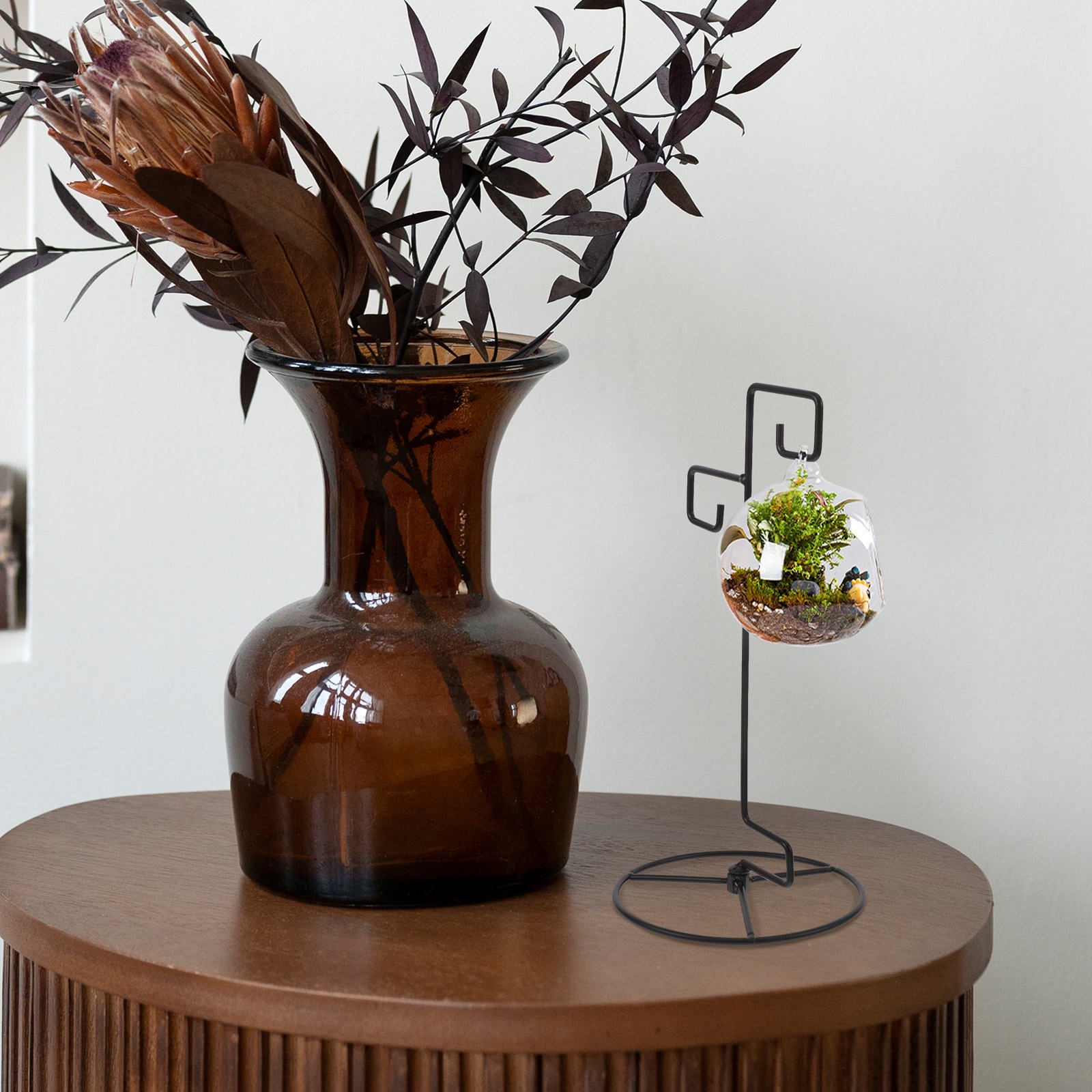 KONTONTY Metal Terrarium Stand Indoor Plant Holder Indoor Plant Stand ...