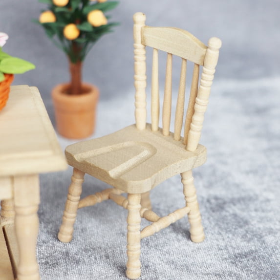 KONTONTY Mini Chair Figurines Simulated Furniture Dollhouse Bar Counter ...